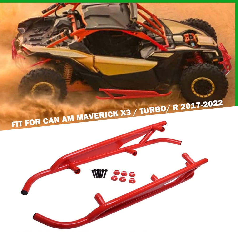 ELITEWILL UTV Side Nerf Bars Rock Sliders for 2017-2022 Can Am Maverick X3 2-Doors - Walmart.com