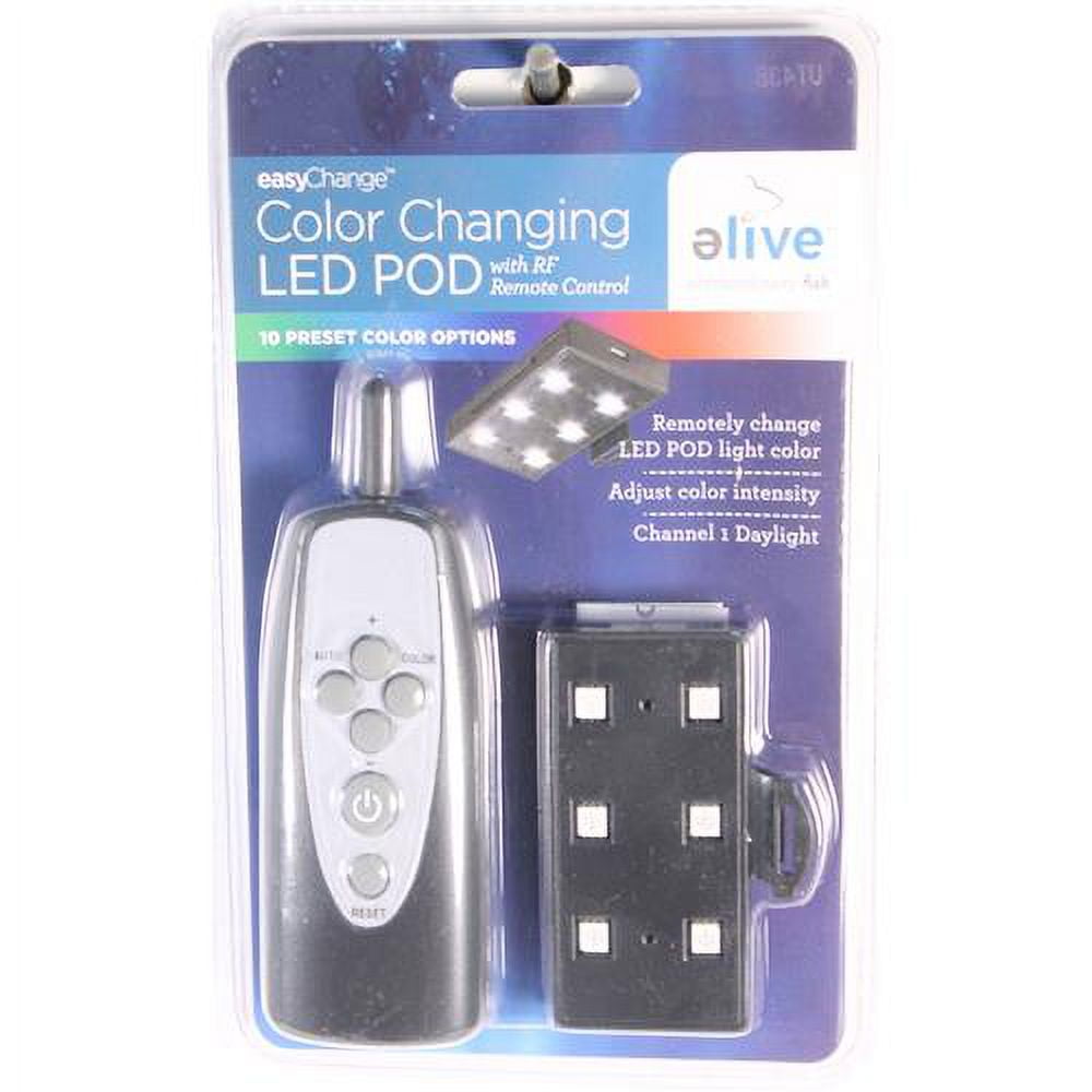 ELIVE, LLC. , 01319 , COLOR CHANGING LED LIGHT POD WITH REMOTE ...
