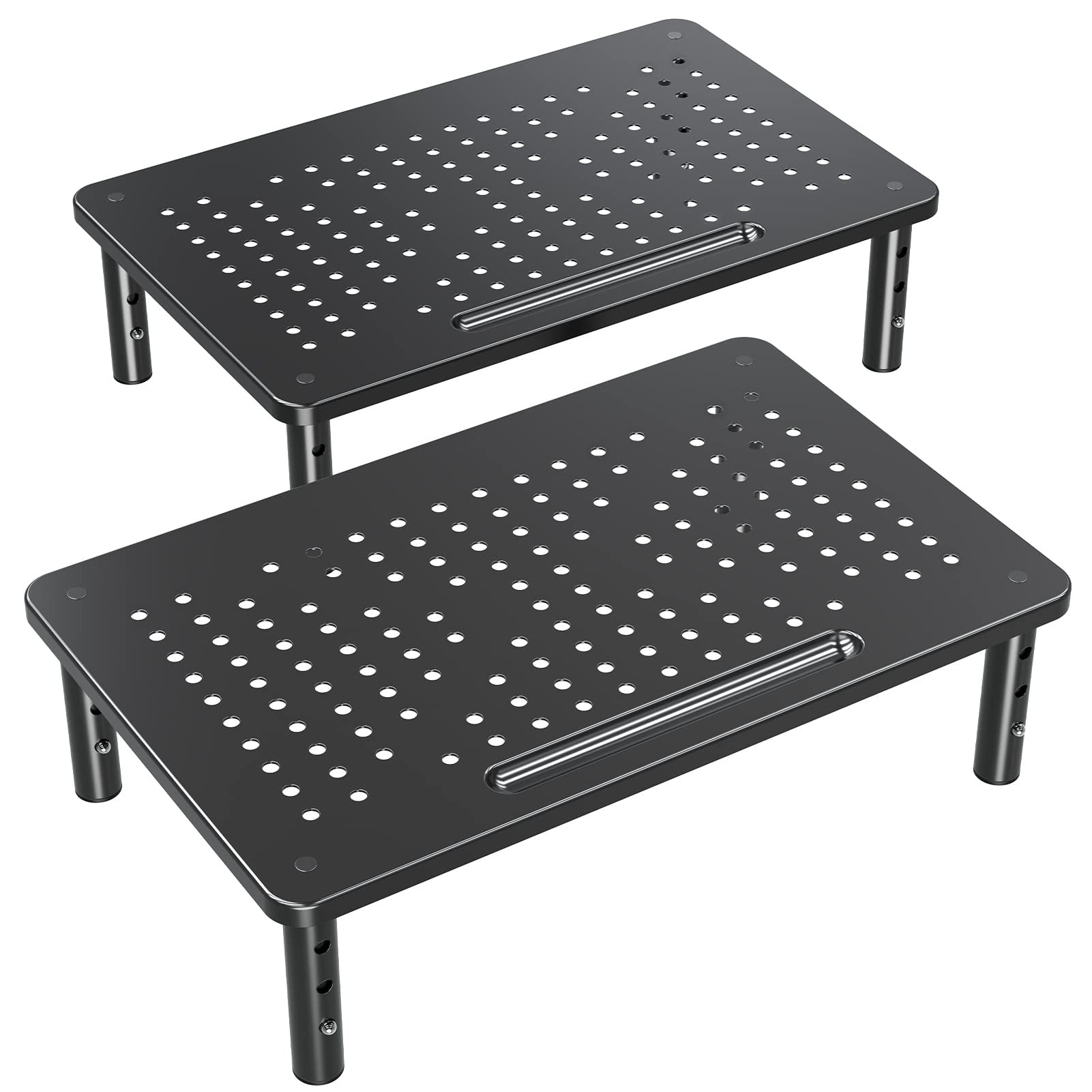 ELIVED 2 Pack Monitor Stand Riser - 3 Height Adjustable Monitor Stand ...