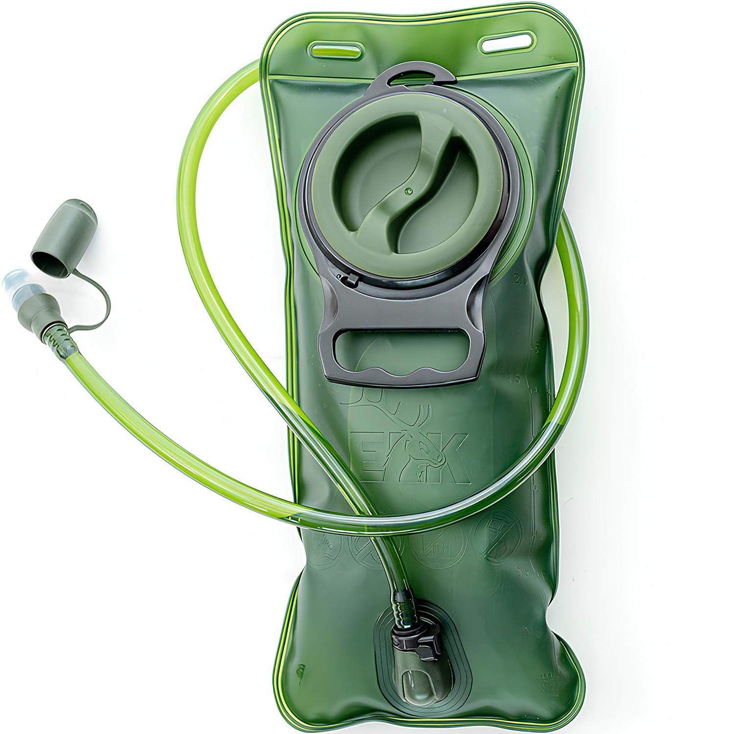 ELK 2-Liter Hydration Bladder - Premium Leakproof Water Reservoir for Hiking, Biking, Running ...
