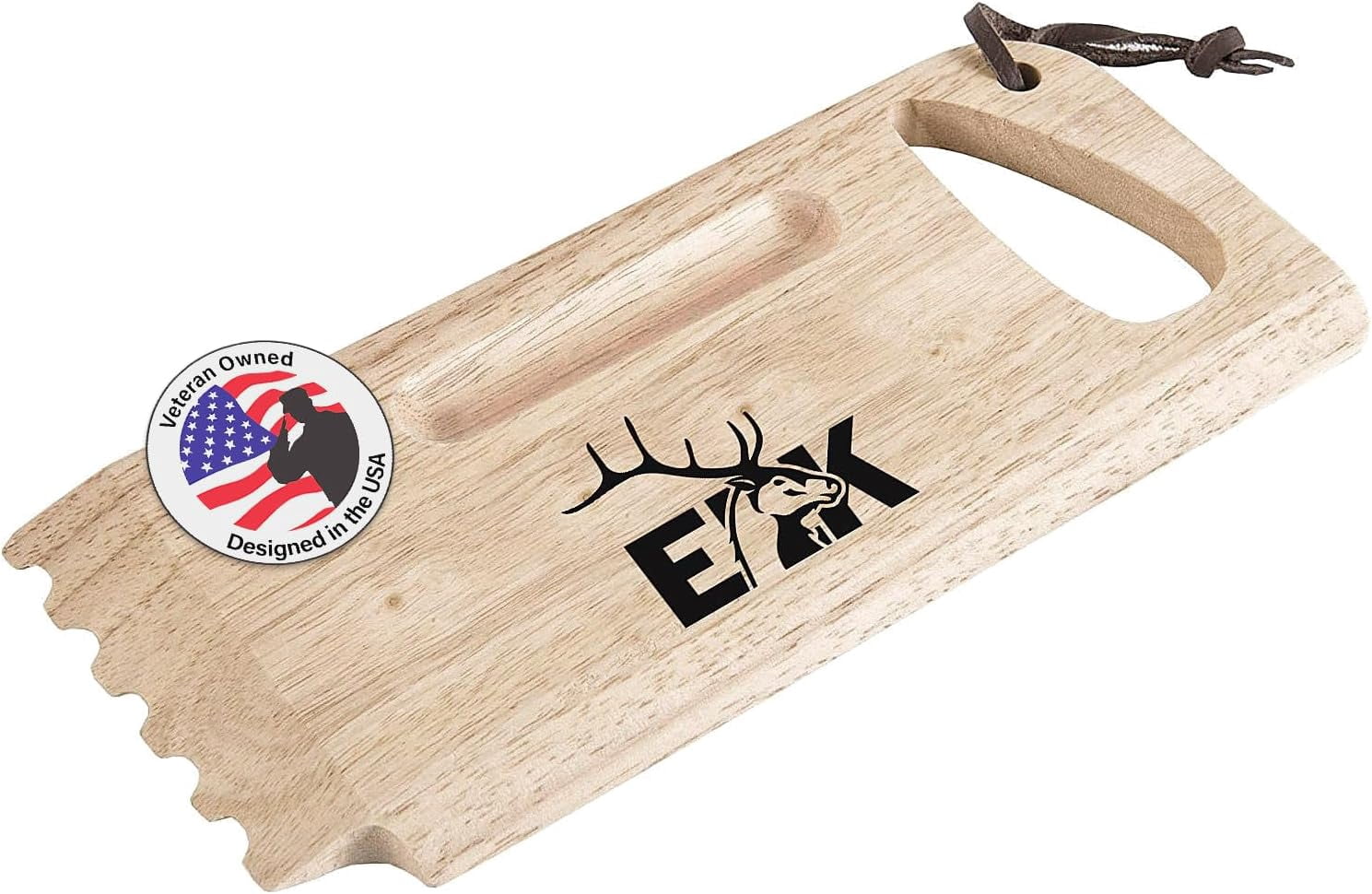 ELK Bristle-Free Grill Scraper - Natural Rubberwood BBQ Cleaning Tool ...