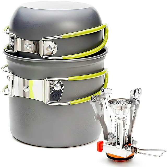 ELK Camping Cookware Stove Set - Compact, Lightweight, Portable Outdoor ...