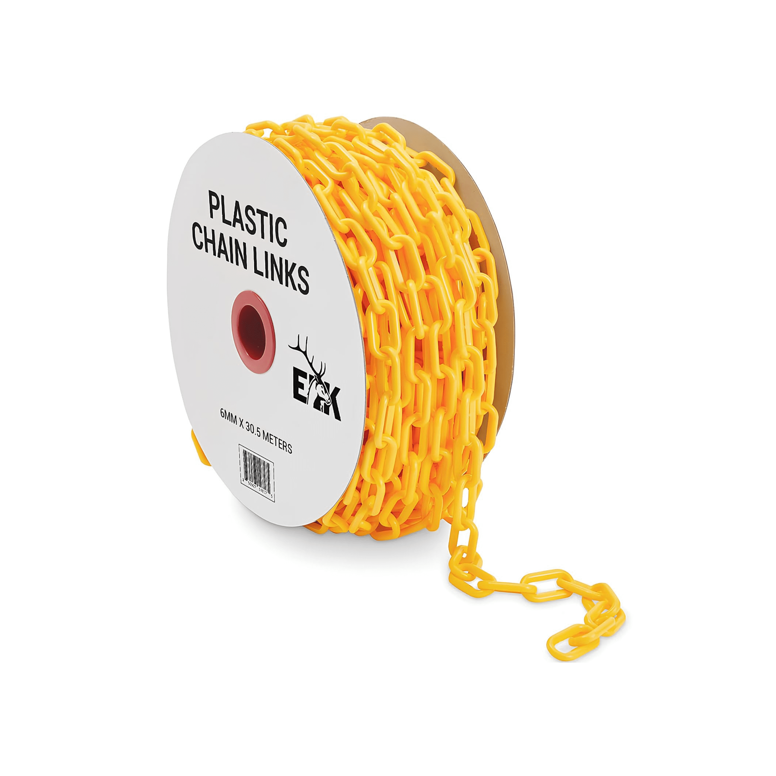 ELK Weatherproof Yellow Plastic Safety Barrier Chain Link for Events, Crowd Control ...