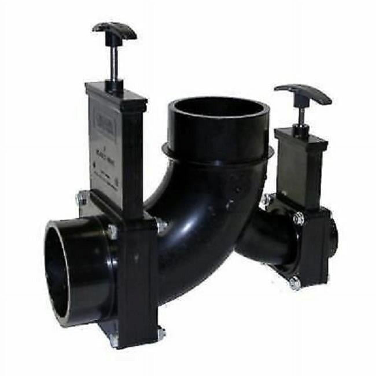 ELL DOUBLE ROTATING VALVE, 3IN SPIGOT X 1-1/2IN SPIGOT X 3IN SPIGOT ...