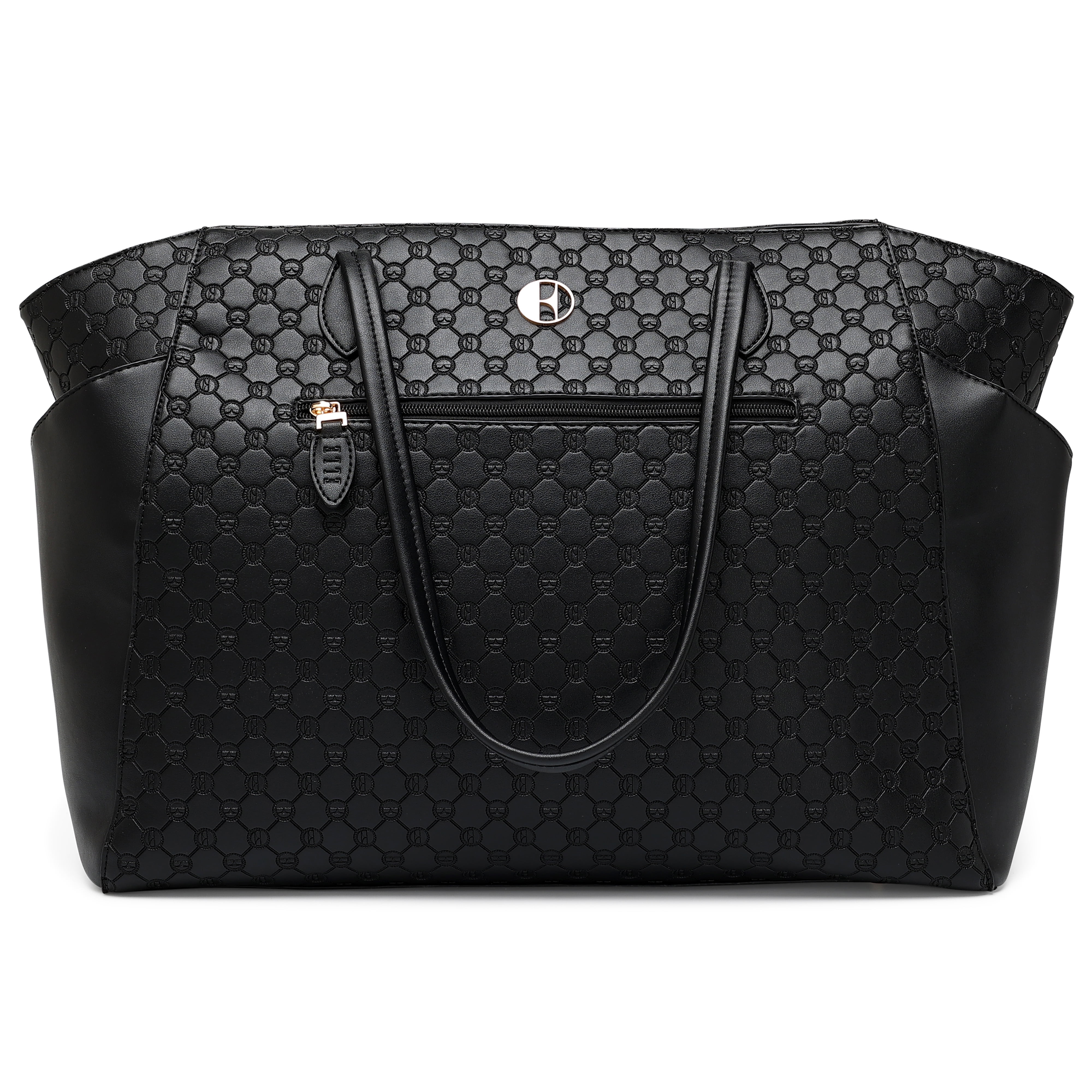 Compass 32L Vegan Leather Monogram Weekender Tote Bag - Walmart ...