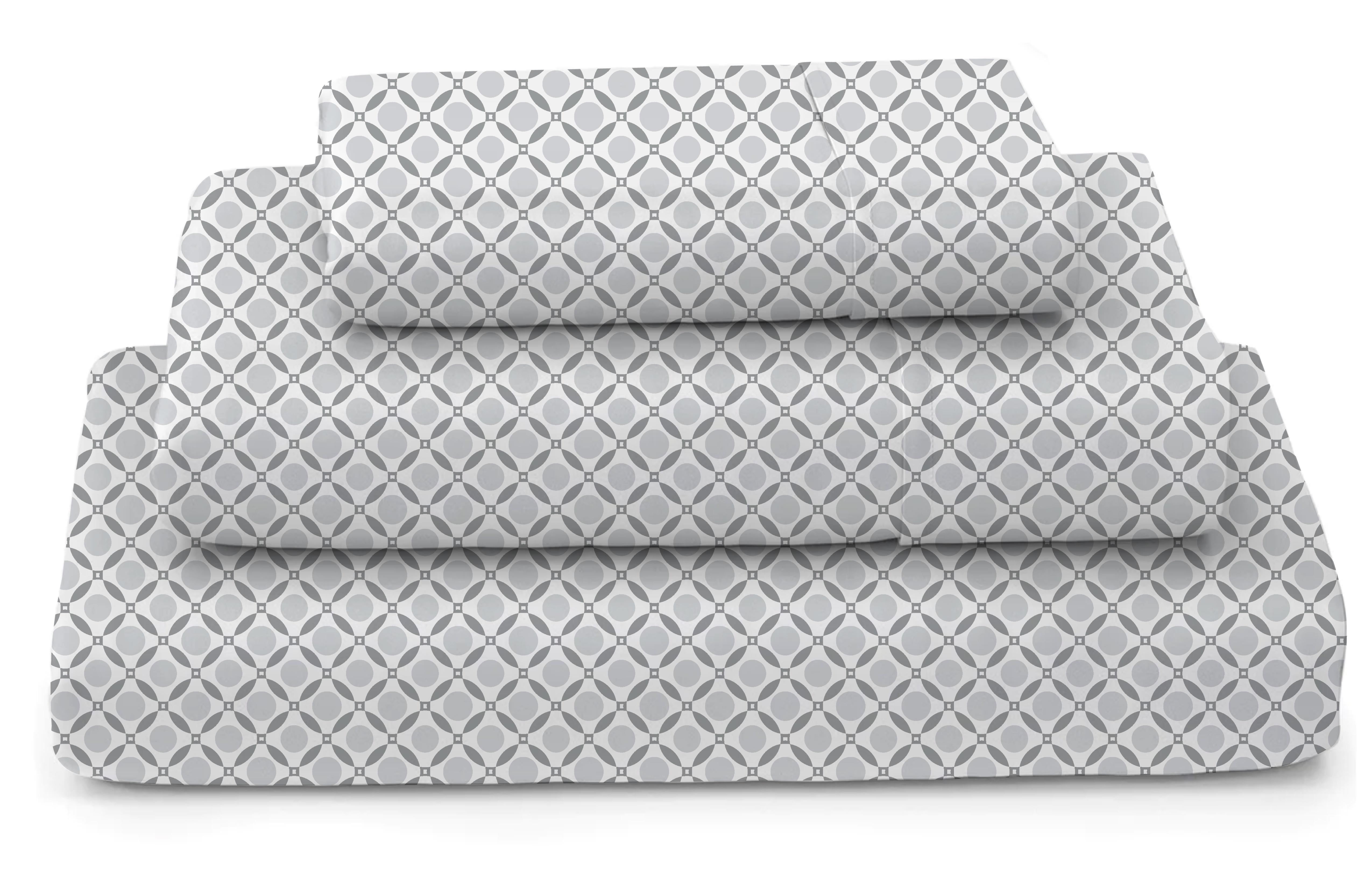 ELLE Home Microfiber Twin Bed Sheet Set with Pillowcases, 4-Piece Set ...