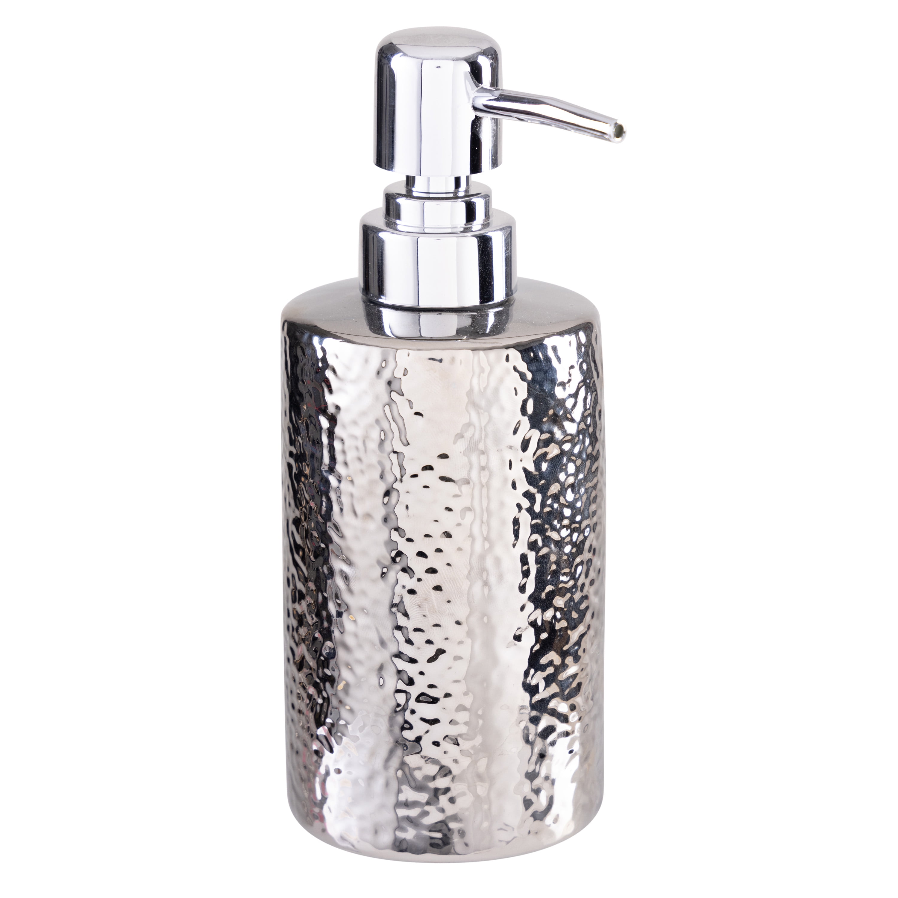 Elle Home Hammered Metallic Ceramic Soap Pump for Luxurious Bathroom ...
