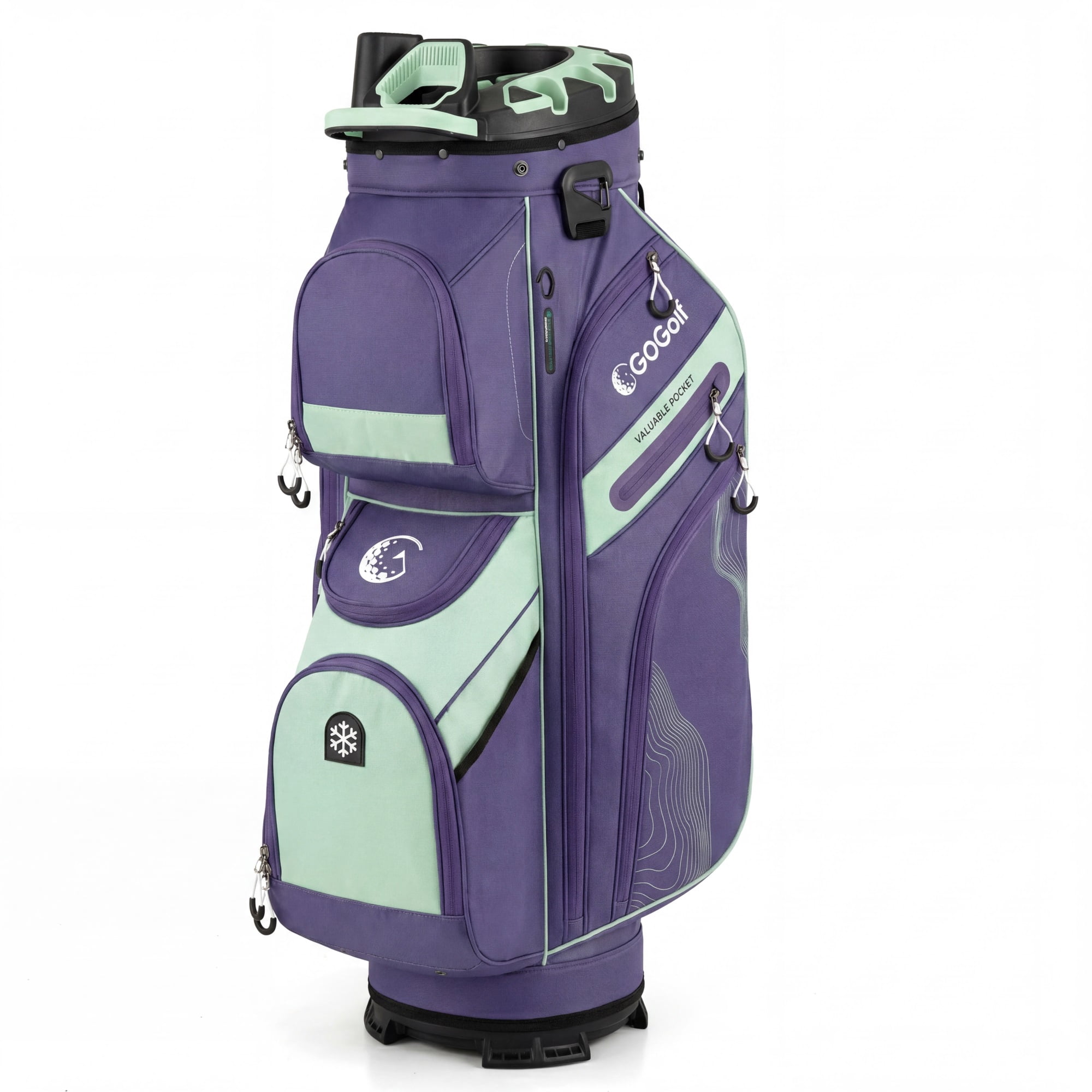 ELLEGNT 14‑Way Full Length Divider Golf Cart Bag - Molded Lock Top, 11 ...