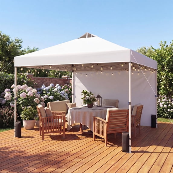 ELLEGNT Pop up Canopy Tent – 10x10 FT, Wheeled Storage Bag, 4 Sandbags ...