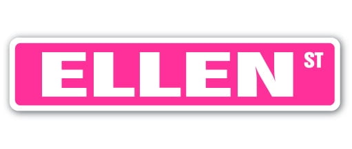 ELLEN Street Sign Childrens Name Room Sign | Indoor/Outdoor | 36" Wide ...