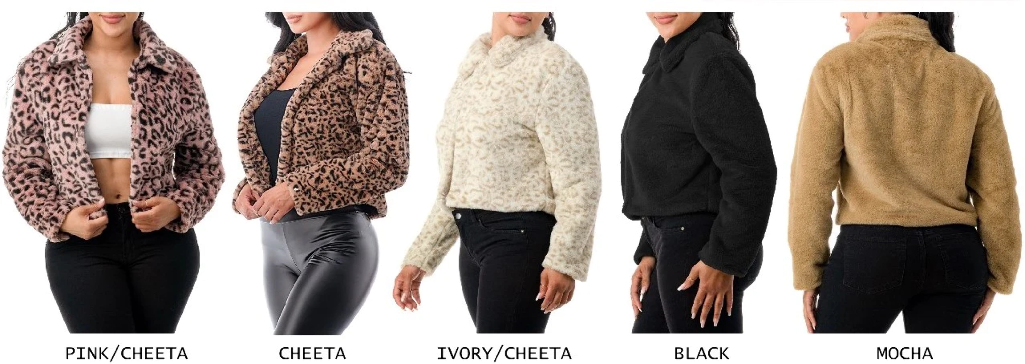 ELLIE KATE - Faux Fur Jacket - Walmart.com