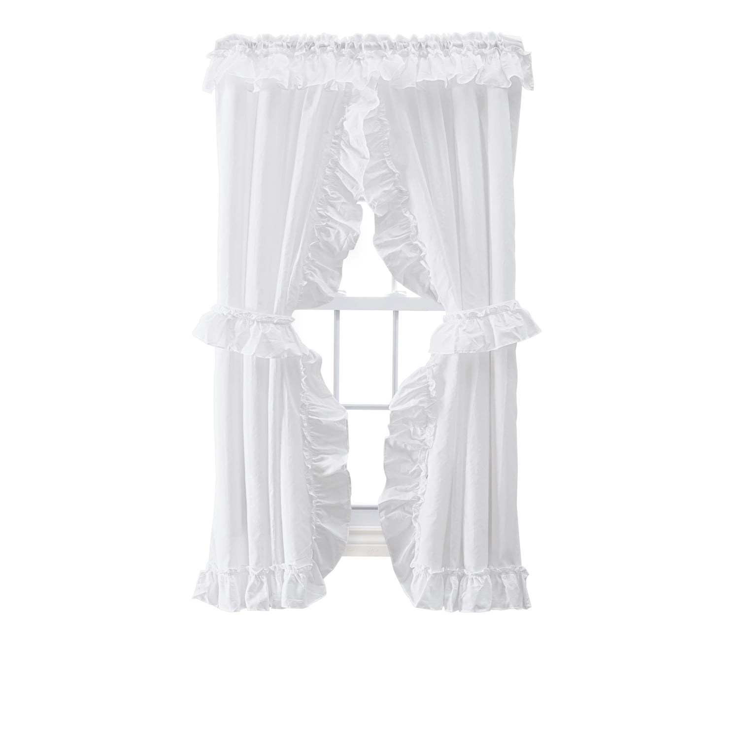 Ellis Curtain 70% Polyester 30% Cotton Stacey Ruffled Prscilla Curtain ...
