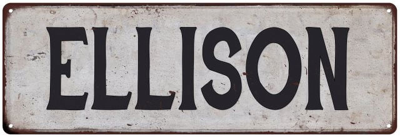 ELLISON Vintage Look Rustic Chic Metal Sign 6x18 106180036782 - Walmart.com