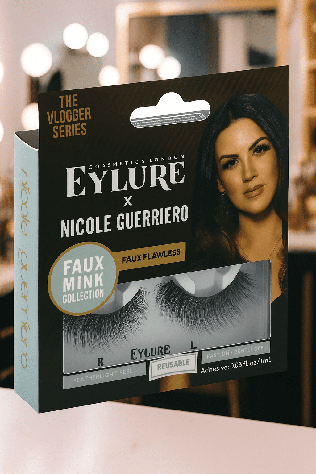 Eylure Faux Mink False Eyelashes – Reusable, Featherlight Feel, Natural ...