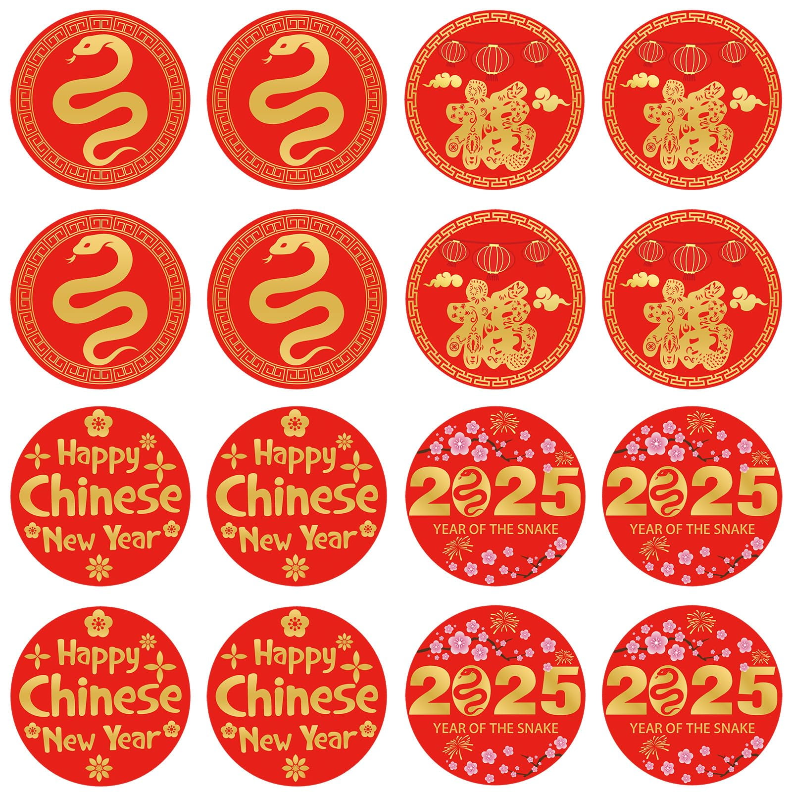 ELLZK Chinese New Year Candy Stickers for Chinese Lunar New Year ...