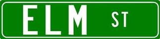 Elm St Sign