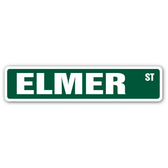 ELMER Street Sign Childrens Name Room Sign | Indoor/Outdoor | 36" Wide ...