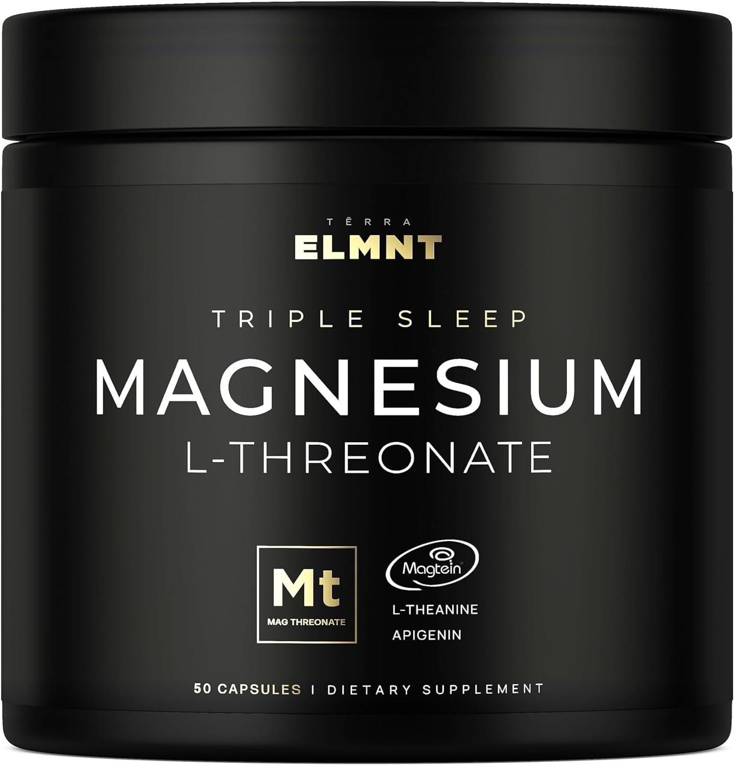 TERRA ELMNT Sleep Magnesium L-Threonate Supplement with L-Theanine and ...