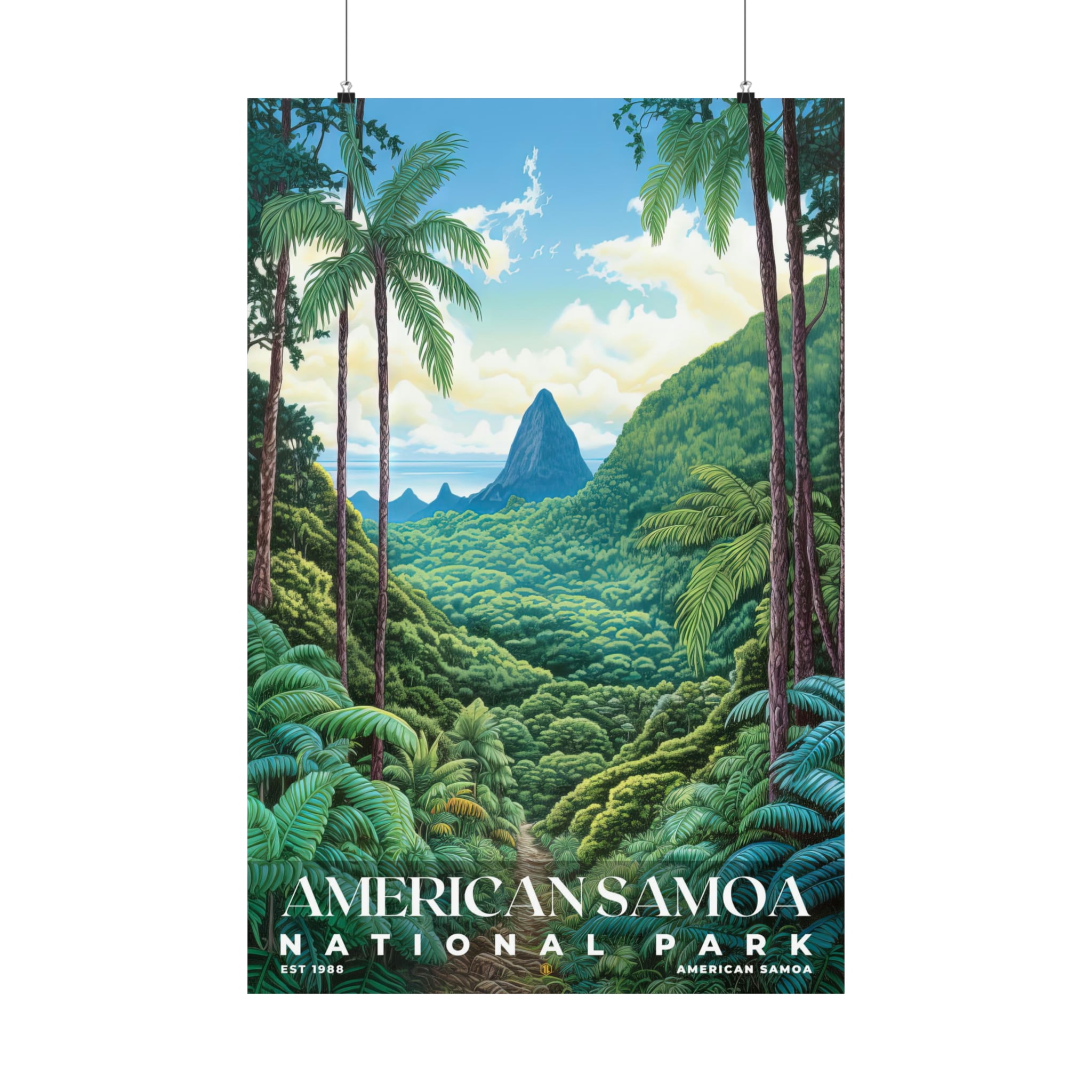 ELNEIT - American Samoa National Park Poster, Unframed Matte Paper, S02 ...
