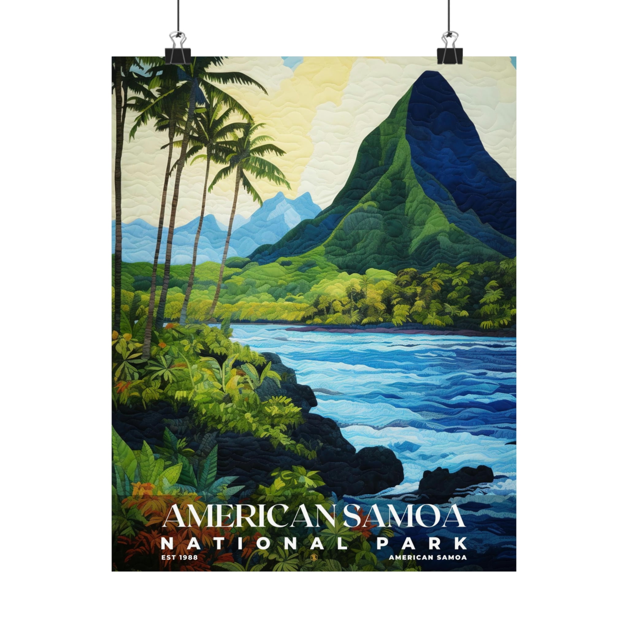 ELNEIT - American Samoa National Park Poster, Unframed Matte Paper, S09 ...