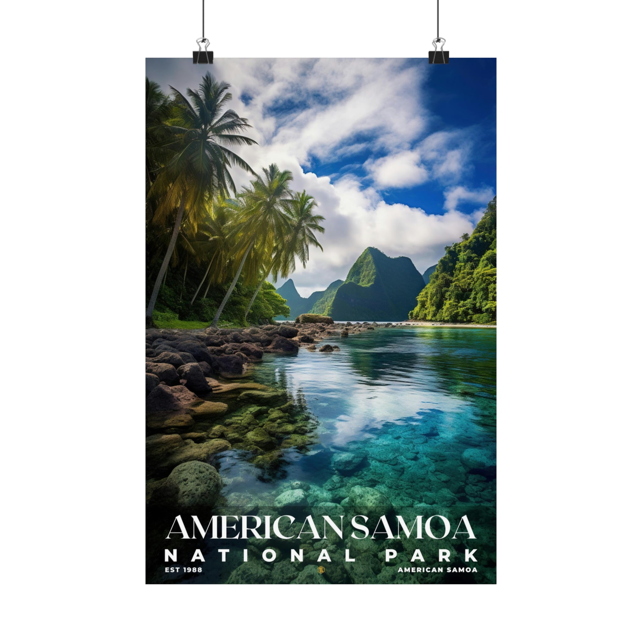ELNEIT - American Samoa National Park Poster, Unframed Matte Paper, S10 ...