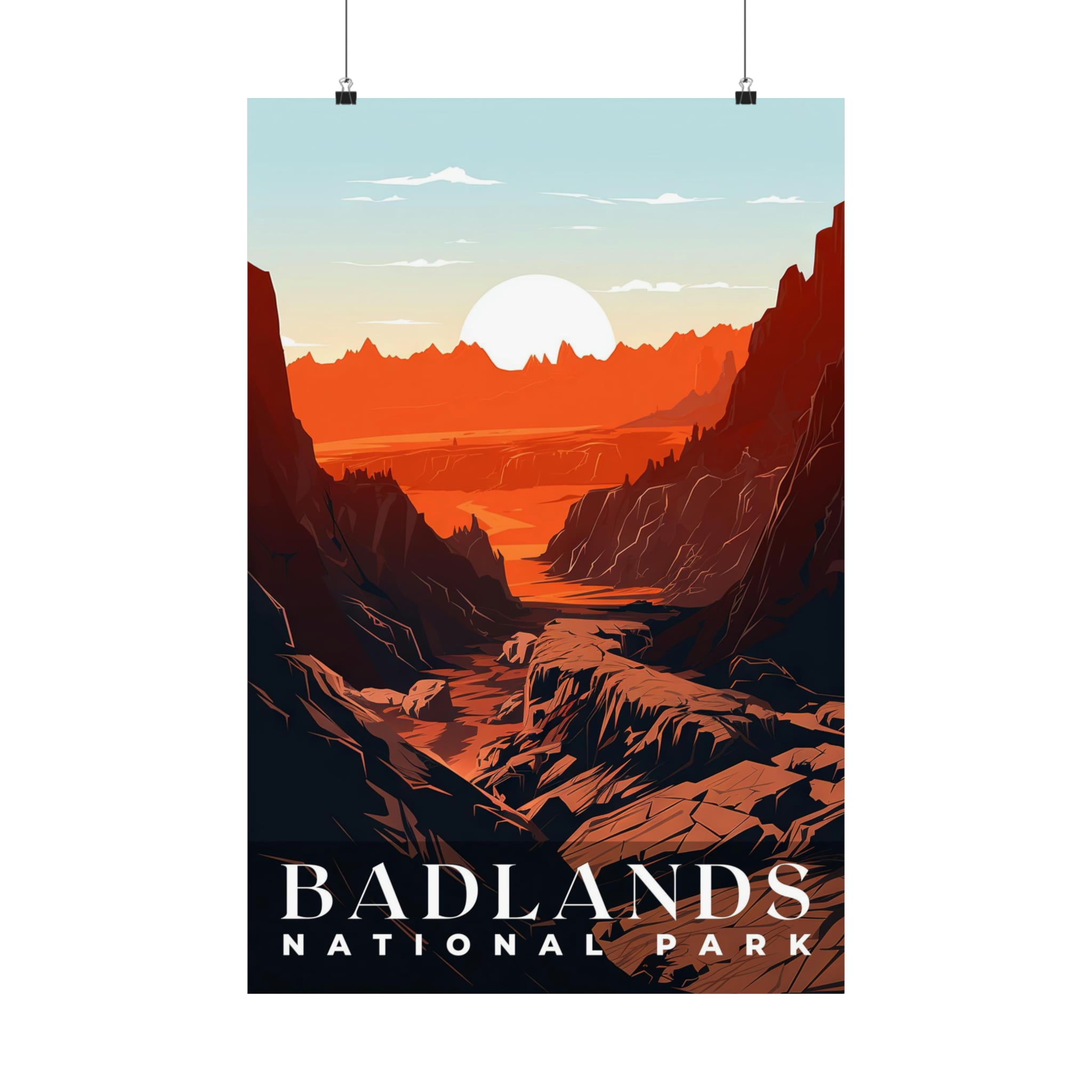 ELNEIT - Badlands National Park Poster, Unframed Matte Paper, S01 ...