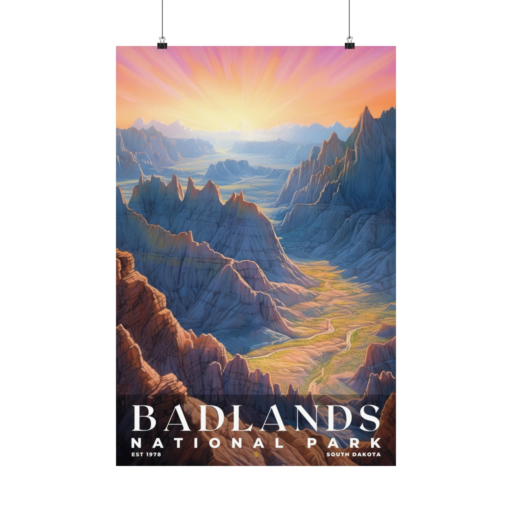 ELNEIT - Badlands National Park Poster, Unframed Matte Paper, S02 ...