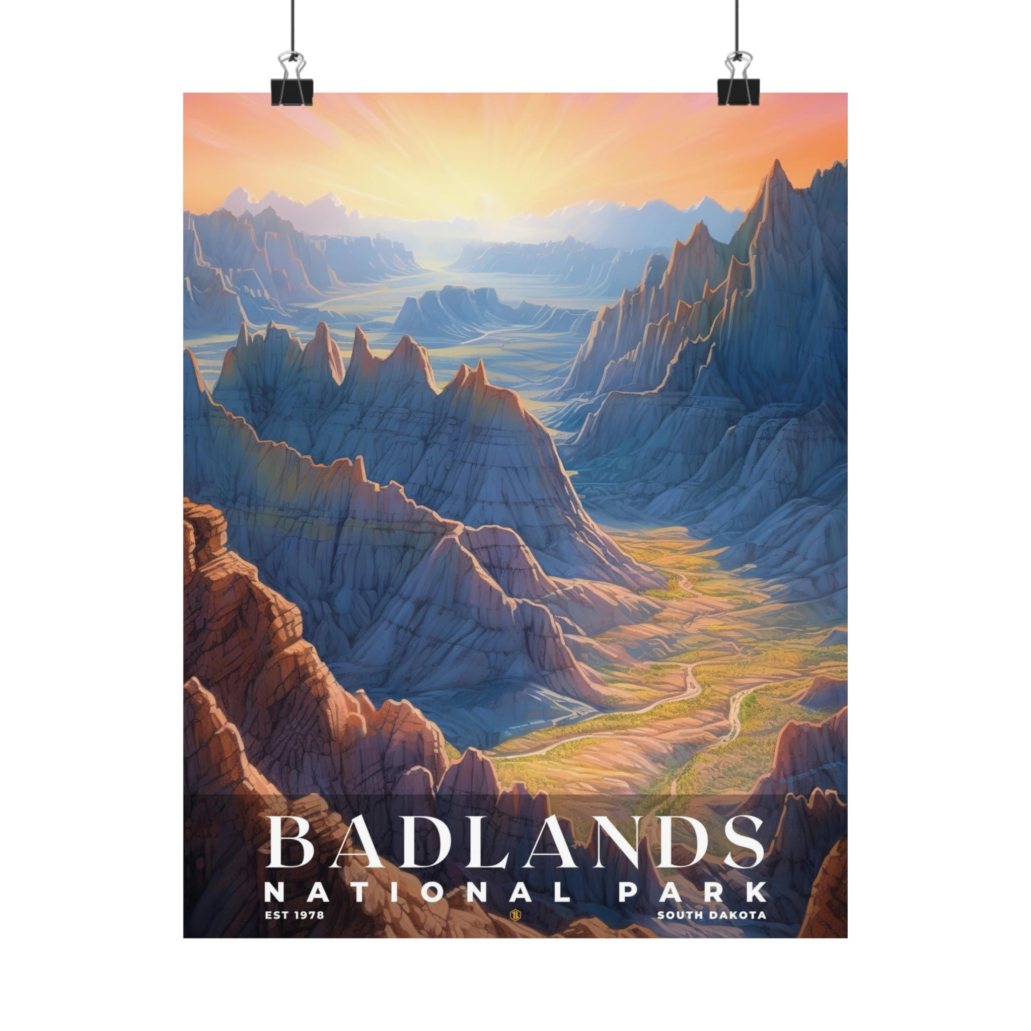ELNEIT - Badlands National Park Poster, Unframed Matte Paper, S02 ...