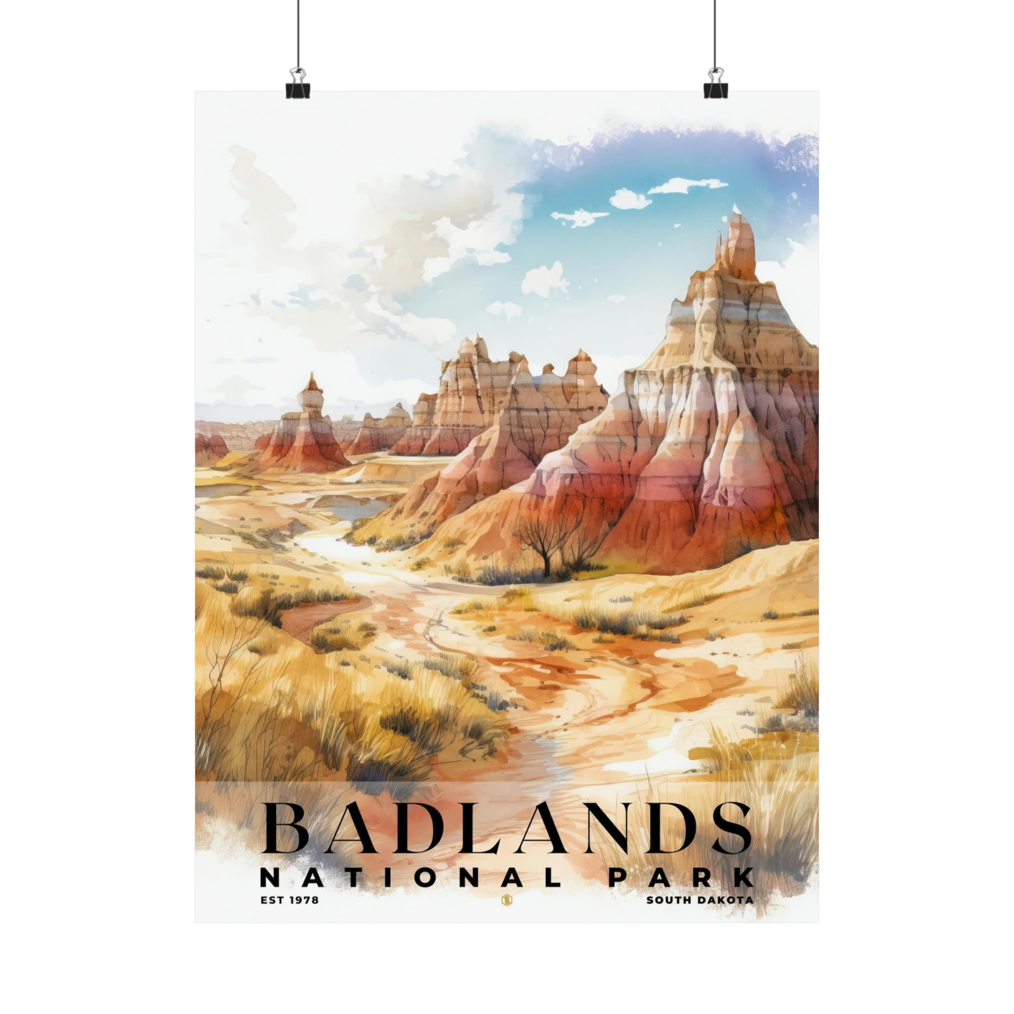 ELNEIT - Badlands National Park Poster, Unframed Matte Paper, S04 ...