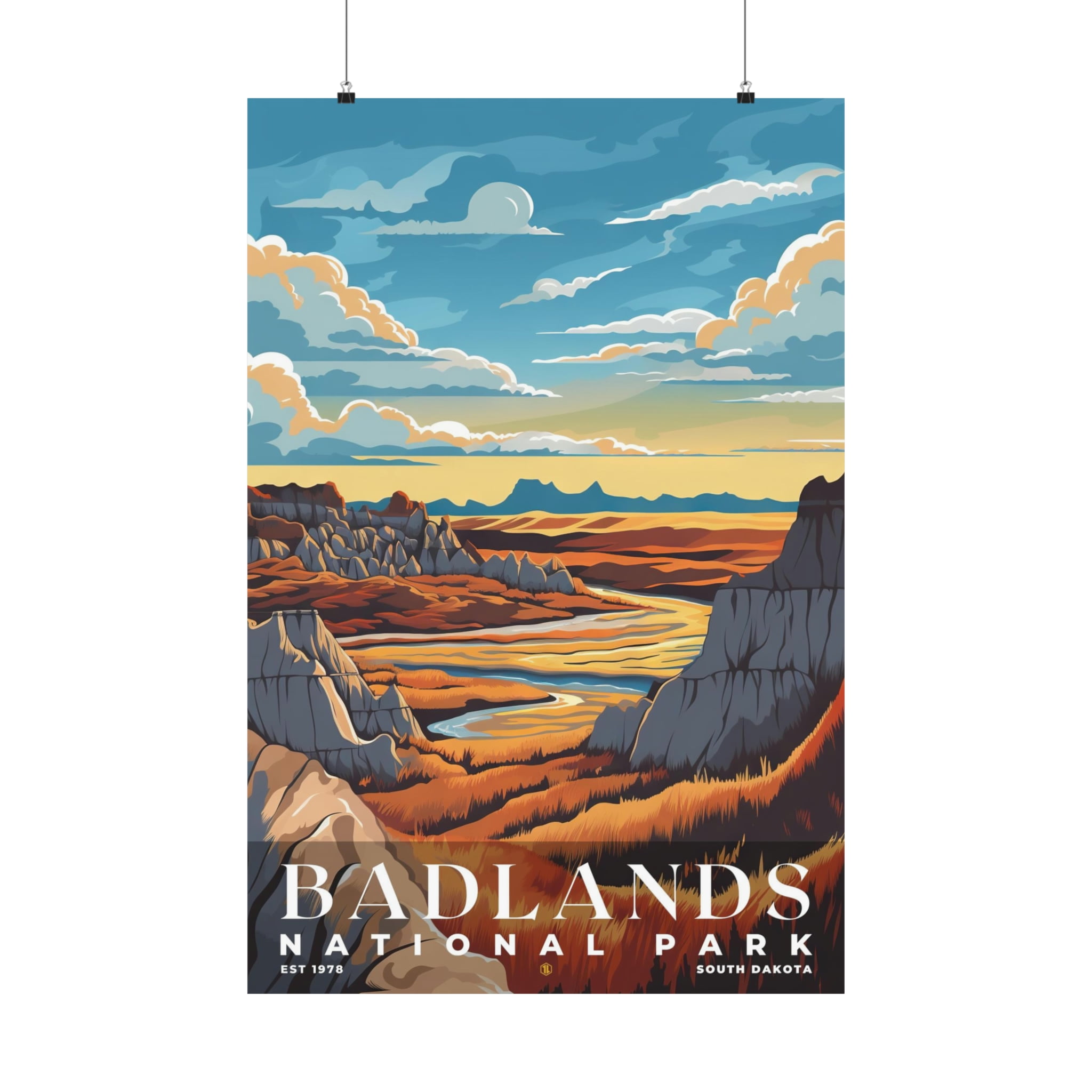 ELNEIT - Badlands National Park Poster, Unframed Matte Paper, S05 ...