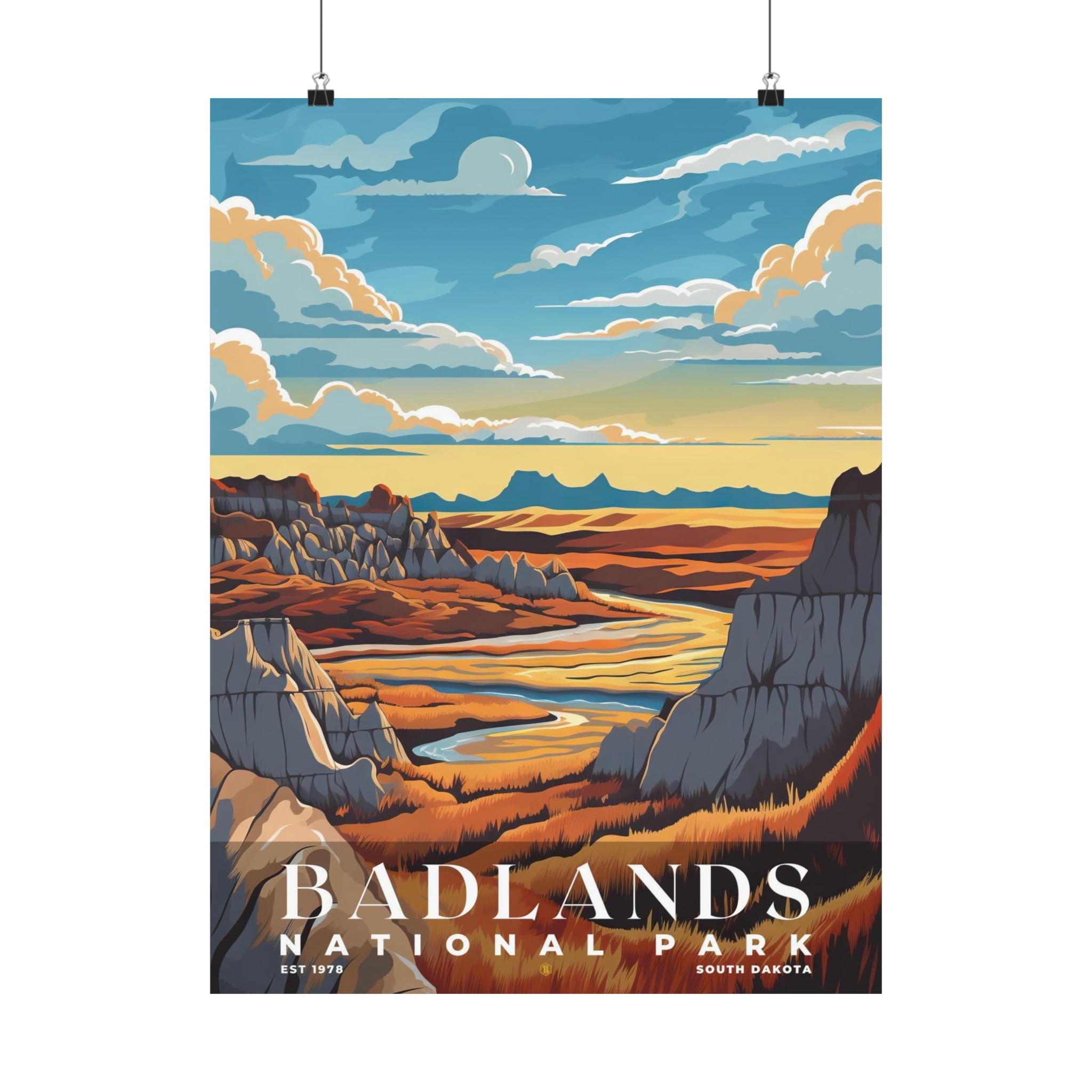 ELNEIT - Badlands National Park Poster, Unframed Matte Paper, S05 ...