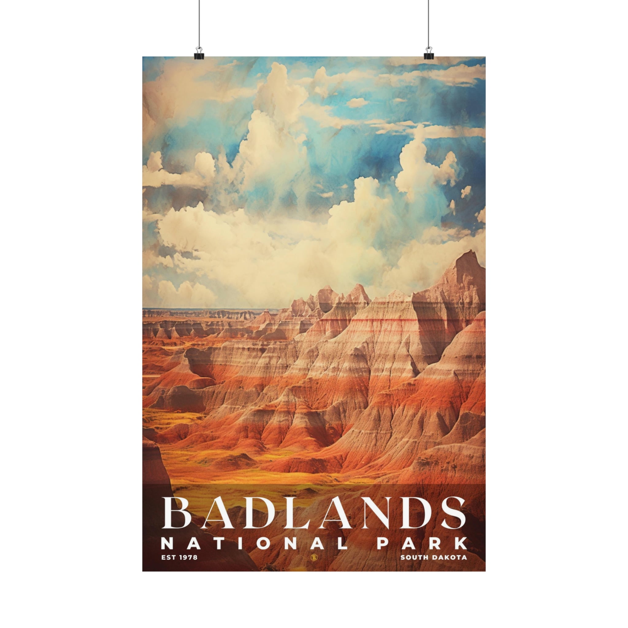 ELNEIT - Badlands National Park Poster, Unframed Matte Paper, S06 ...