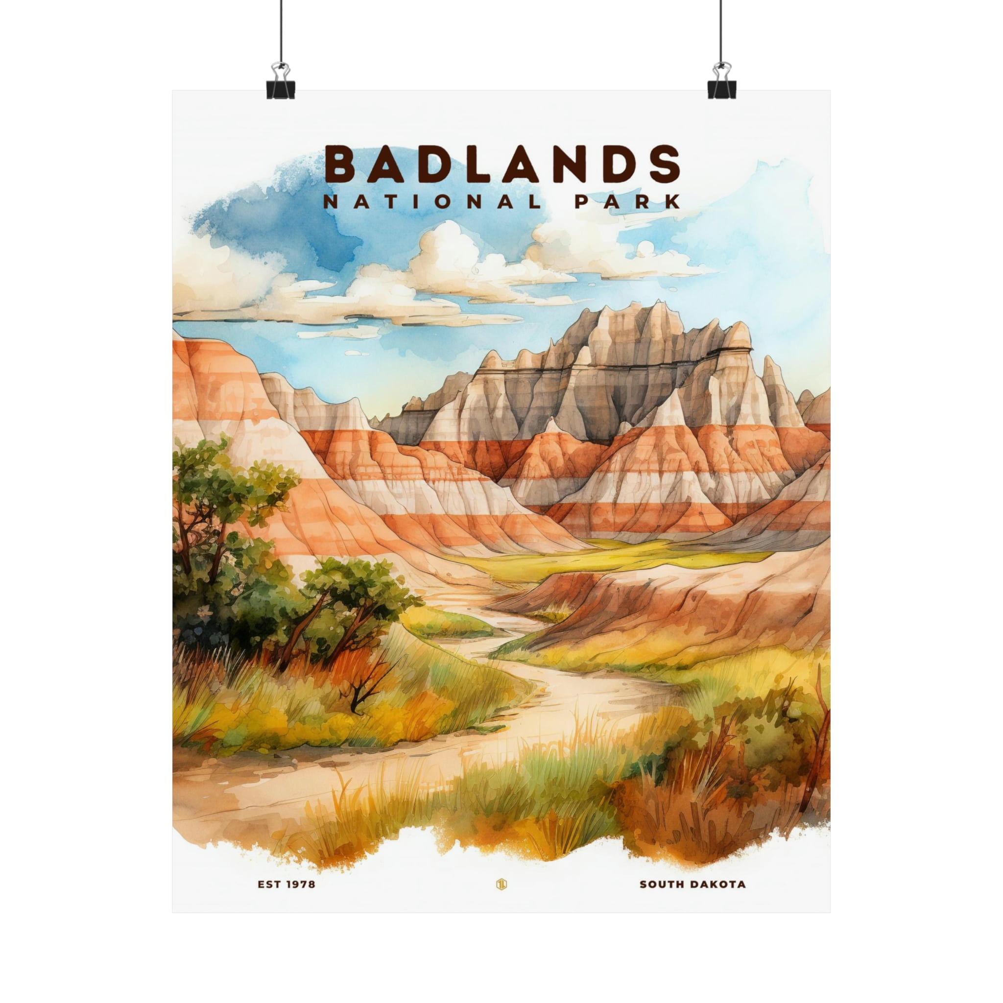 ELNEIT - Badlands National Park Poster, Unframed Matte Paper, S08 ...