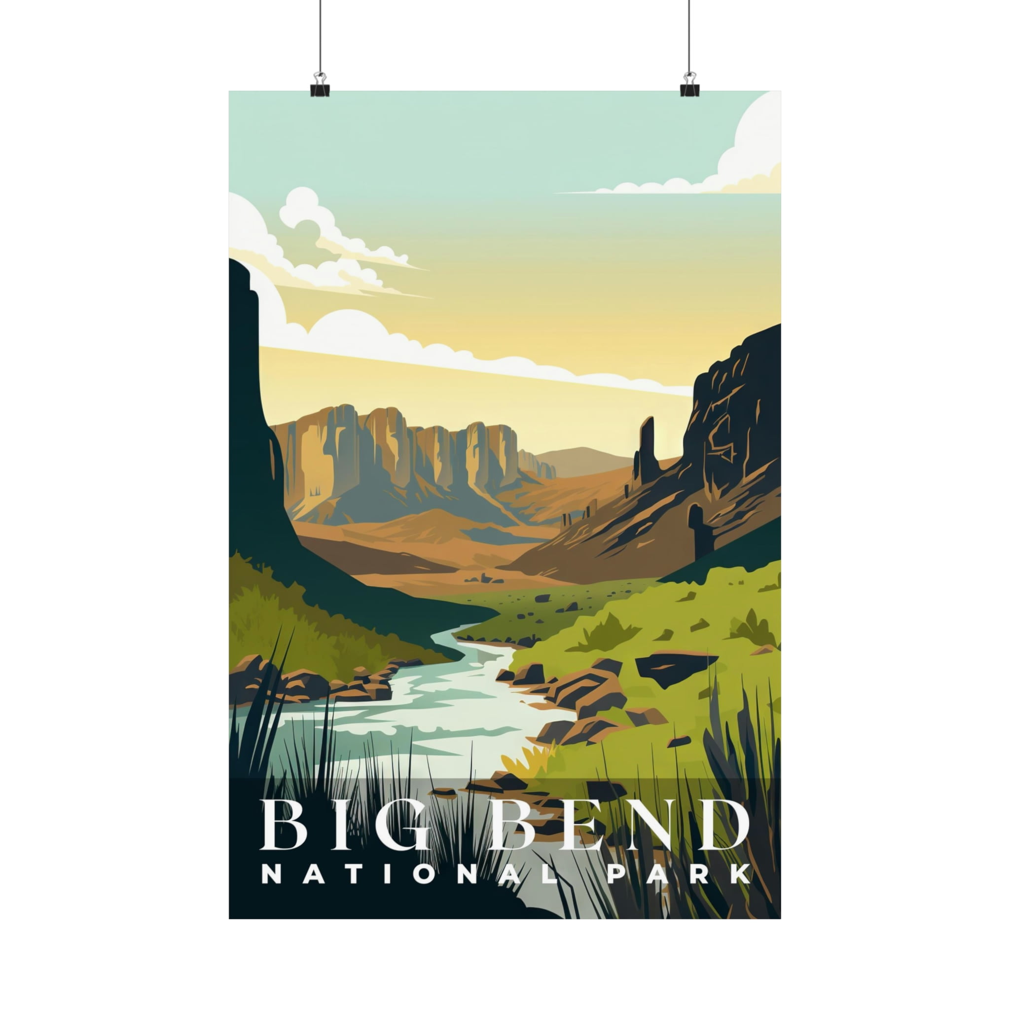 ELNEIT - Big Bend National Park Poster, Unframed Matte Paper, S01 ...