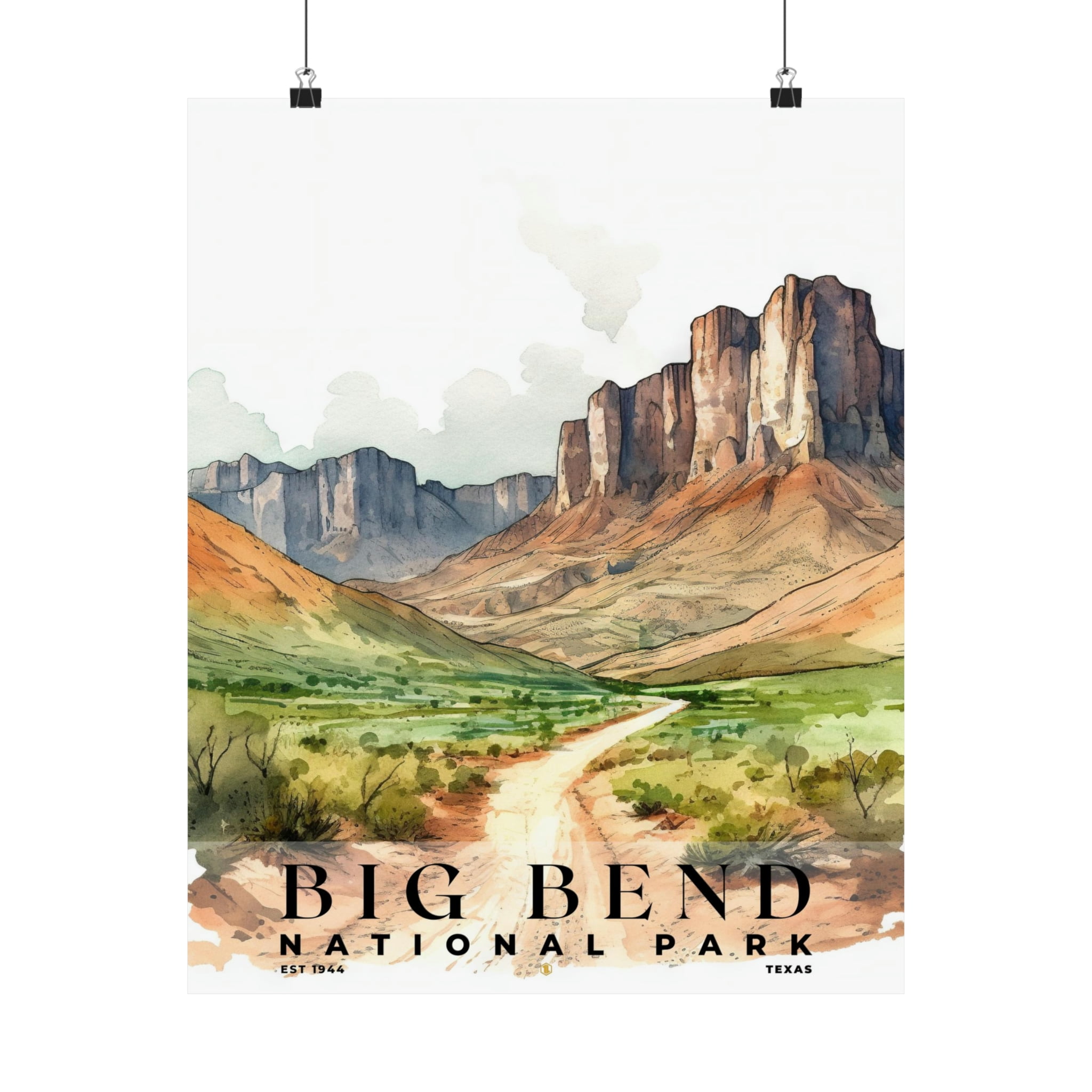 ELNEIT - Big Bend National Park Poster, Unframed Matte Paper, S04 ...