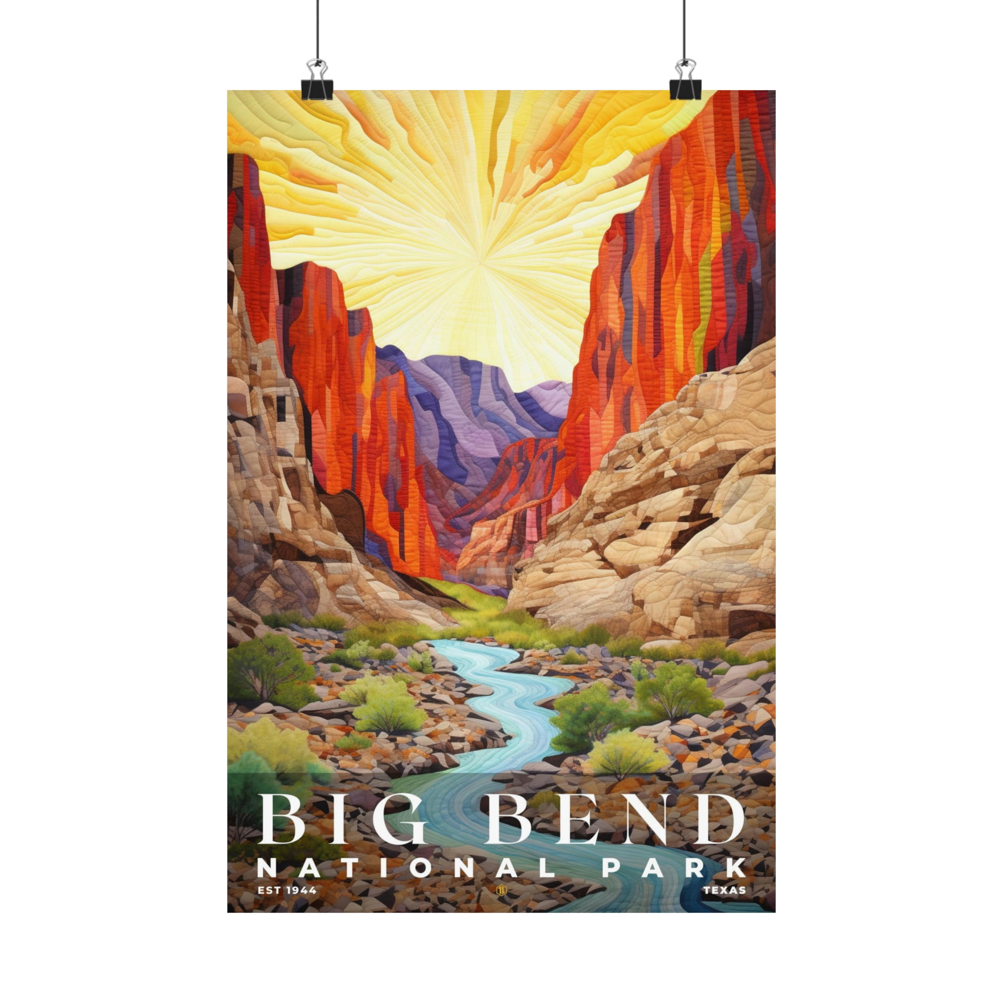 ELNEIT - Big Bend National Park Poster, Unframed Matte Paper, S09 ...