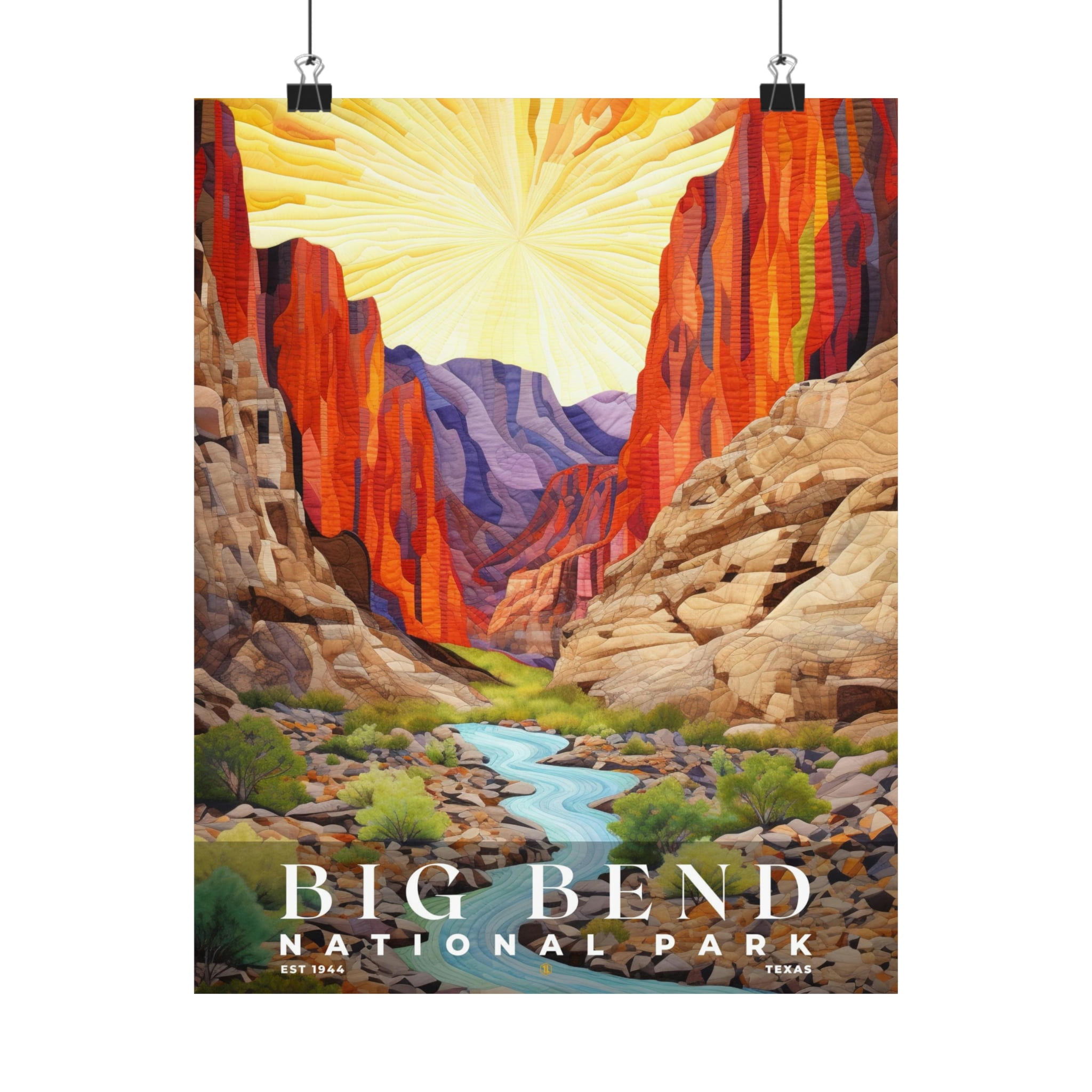 ELNEIT - Big Bend National Park Poster, Unframed Matte Paper, S09 ...