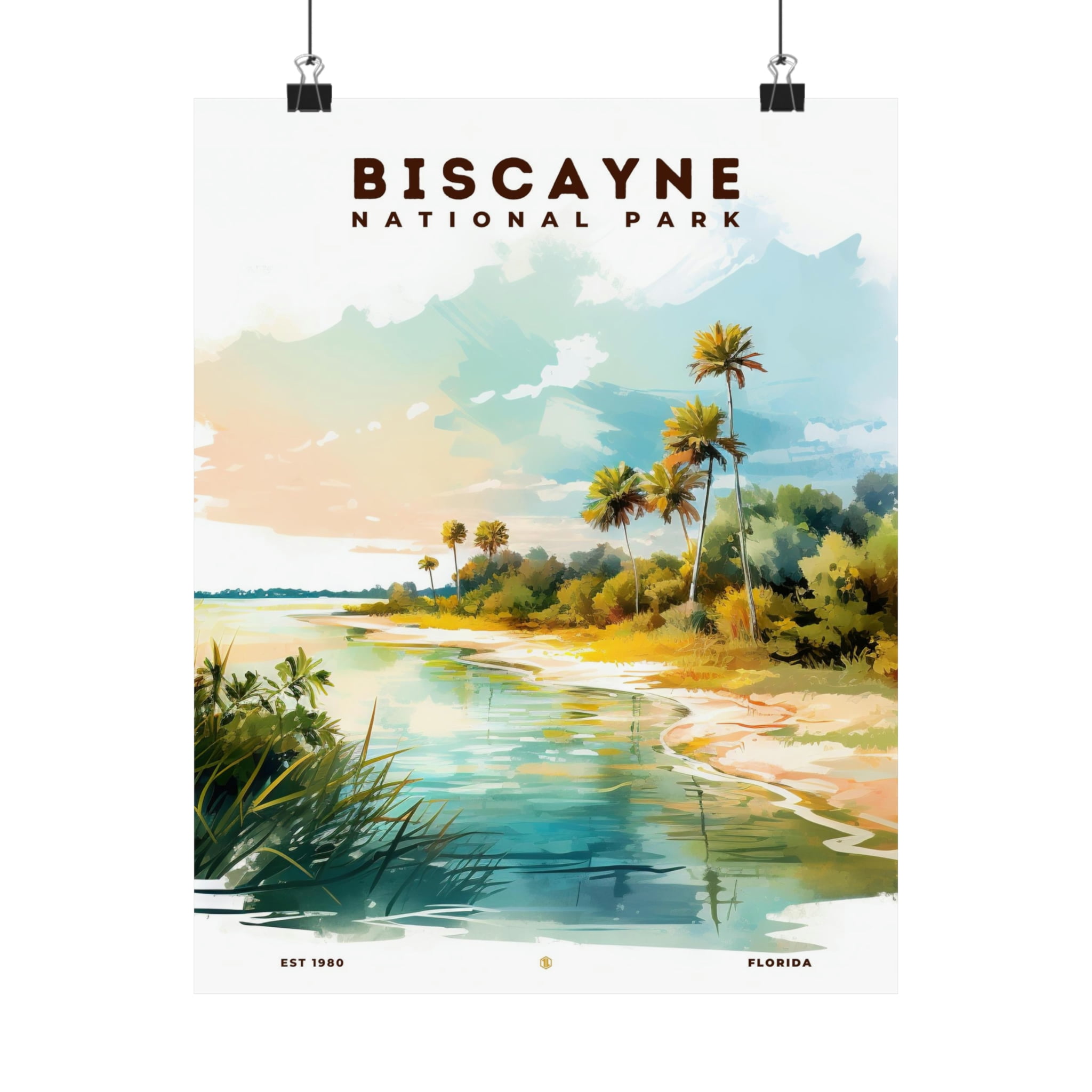 ELNEIT - Biscayne National Park Poster, Unframed Matte Paper, S08 ...