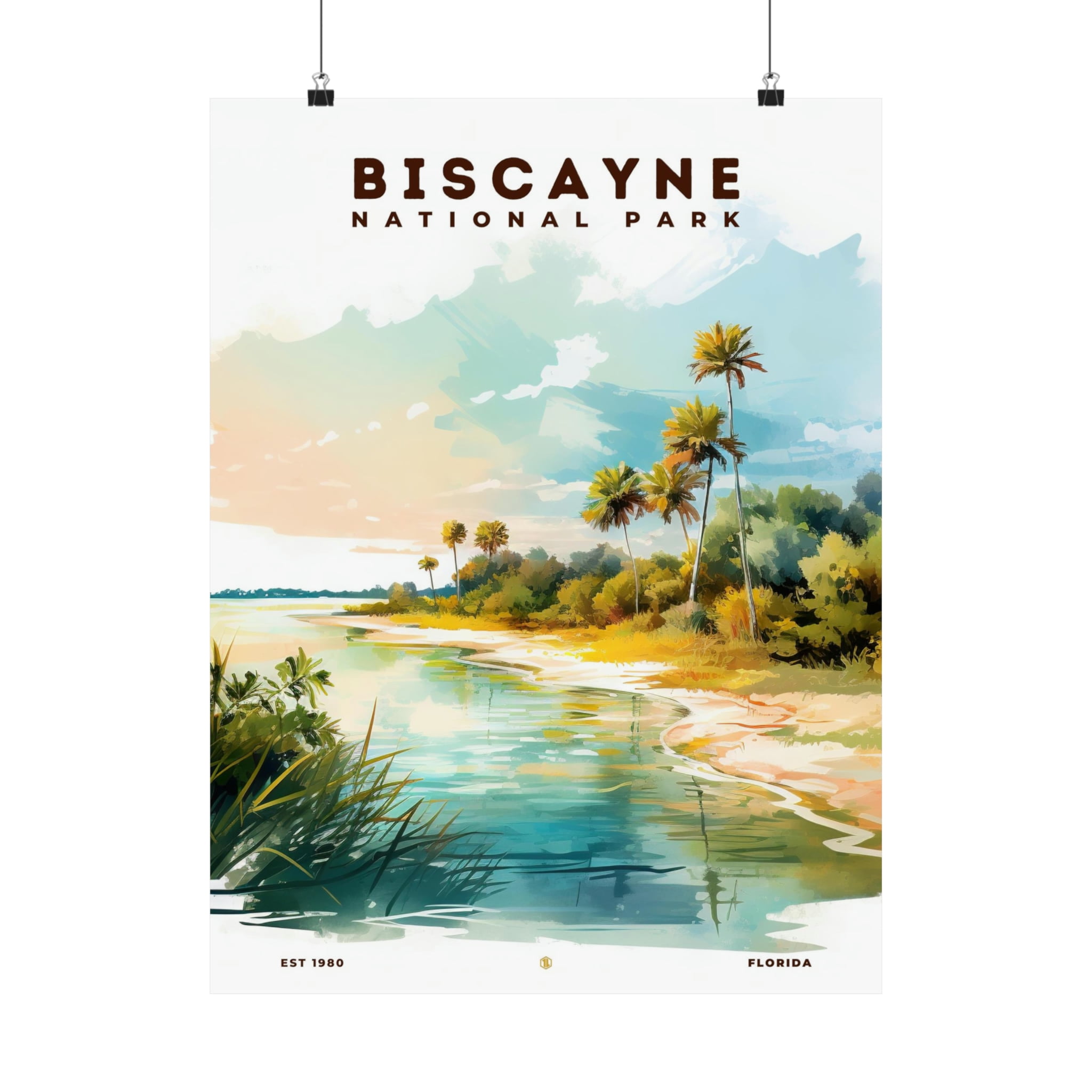 ELNEIT - Biscayne National Park Poster, Unframed Matte Paper, S08 ...