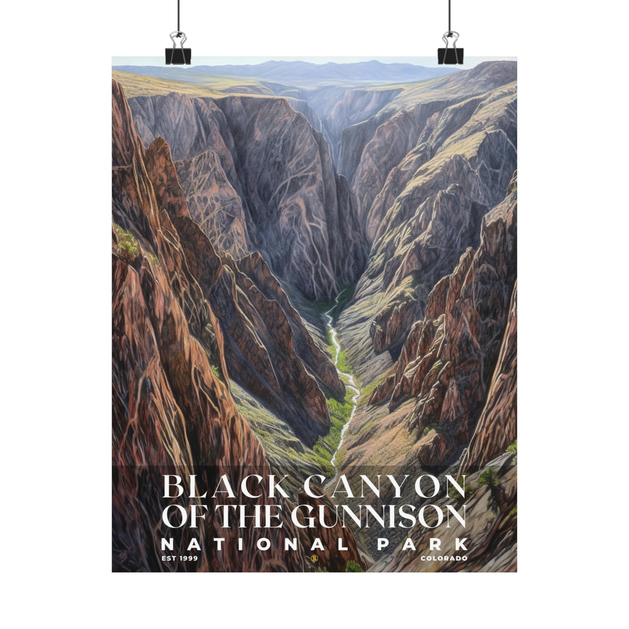 ELNEIT - Black Canyon National Park Poster, Unframed Matte Paper, S02 - Walmart.com