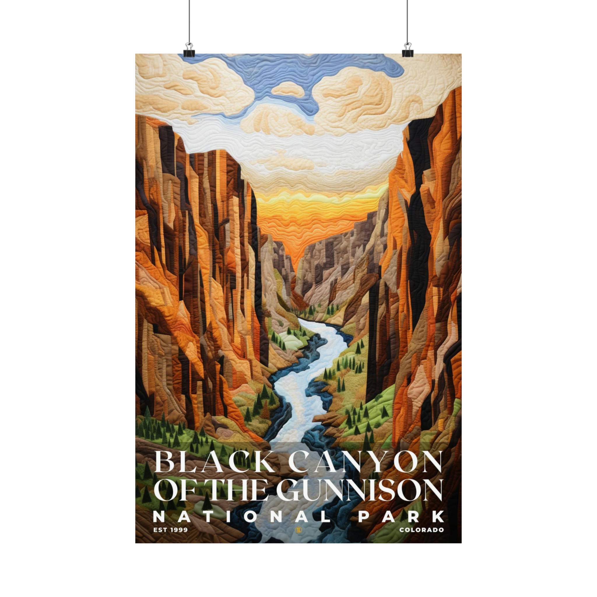 ELNEIT - Black Canyon National Park Poster, Unframed Matte Paper, S09 ...