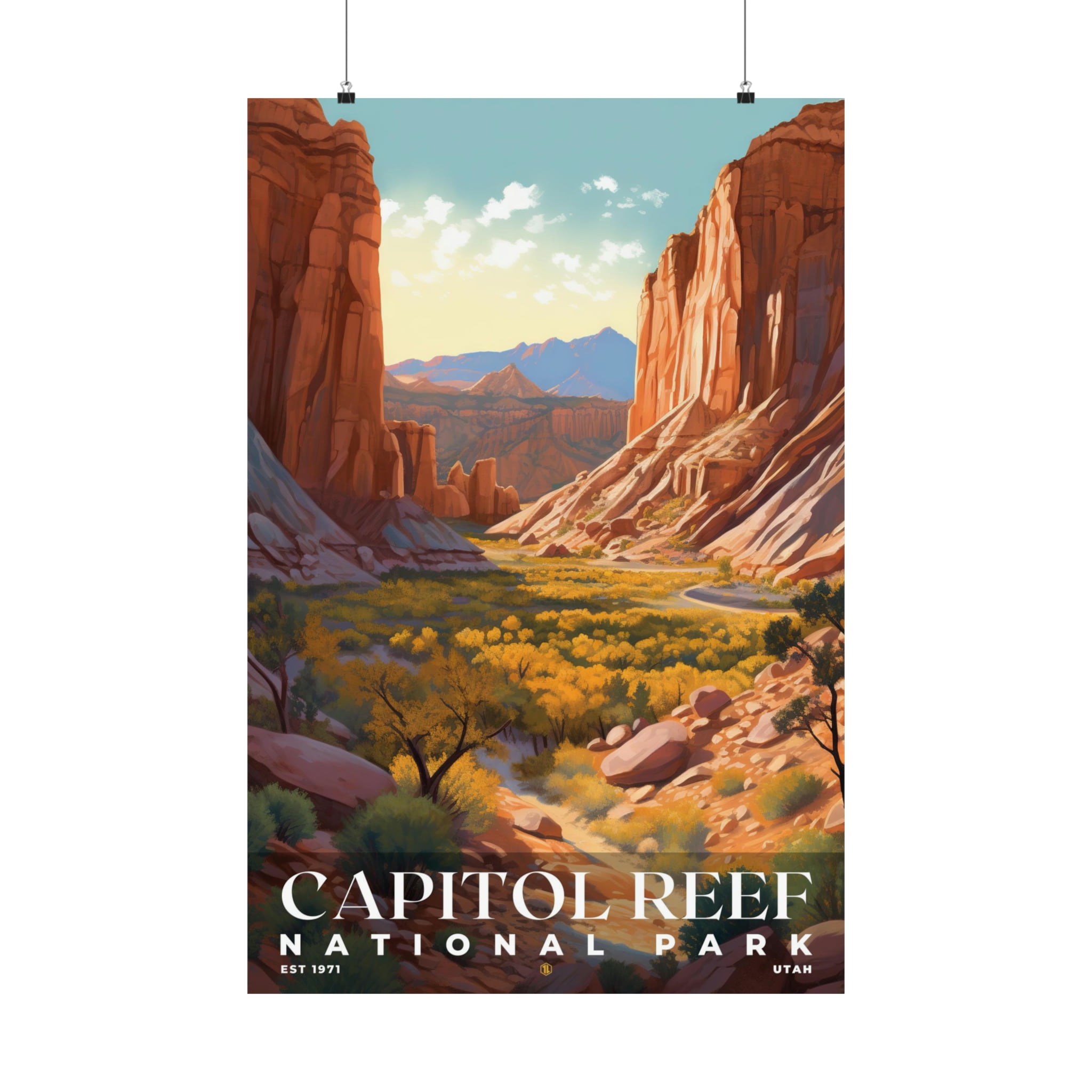 ELNEIT - Capitol Reef National Park Poster, Unframed Matte Paper, S02 ...