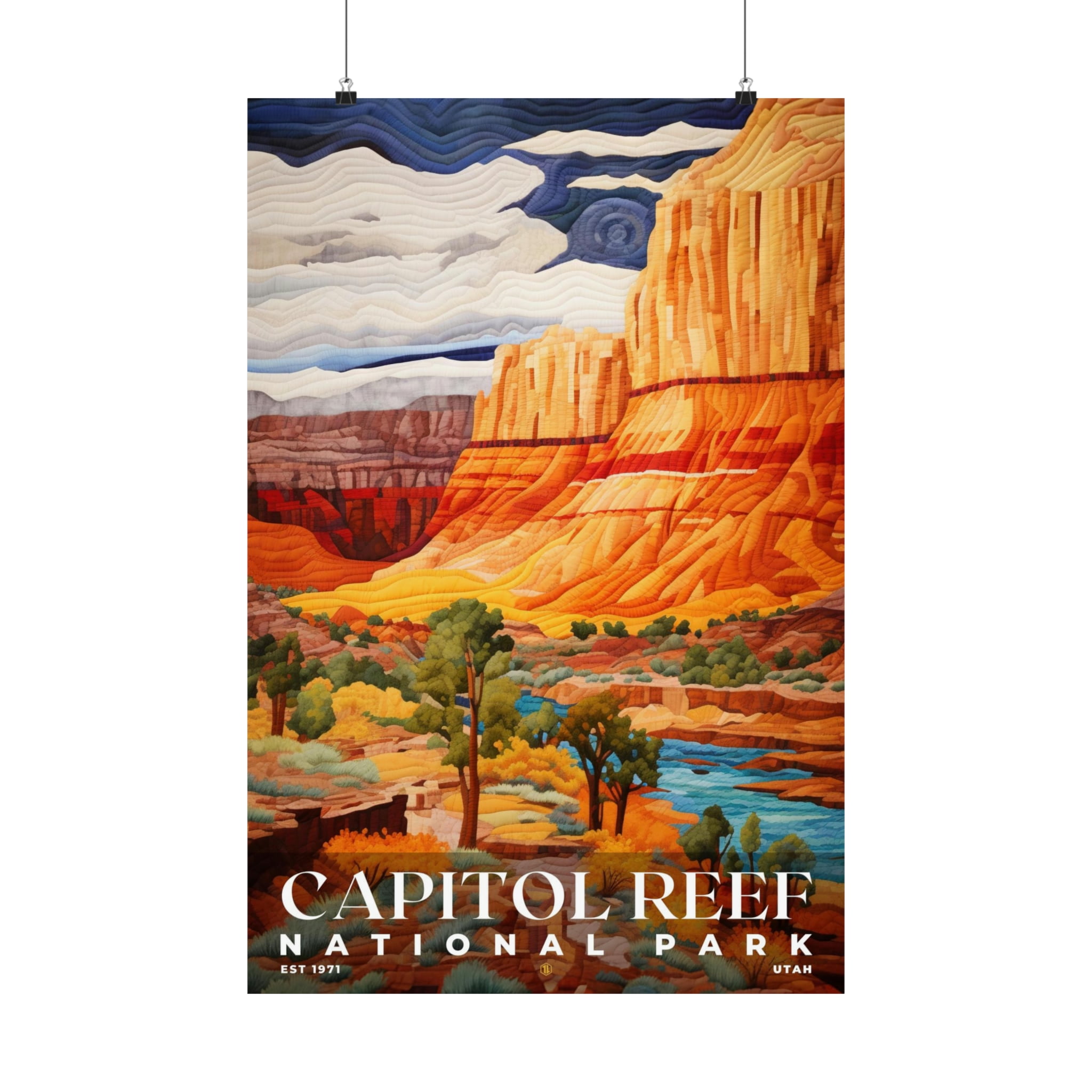 ELNEIT - Capitol Reef National Park Poster, Unframed Matte Paper, S09 ...