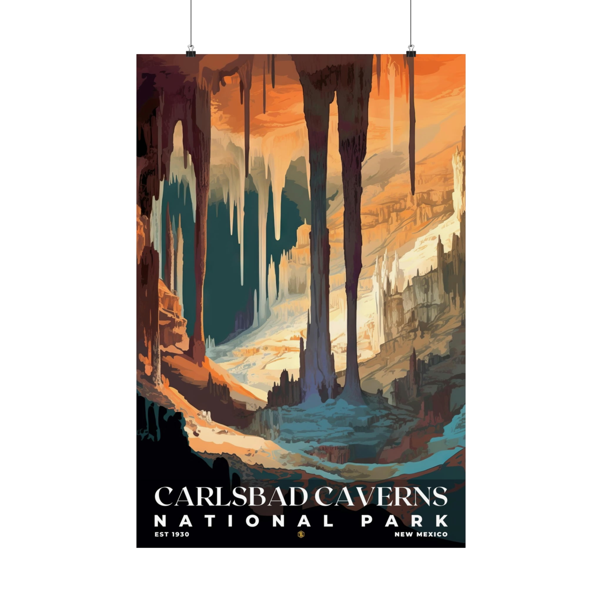 ELNEIT - Carlsbad Caverns National Park Poster, Unframed Matte Paper ...