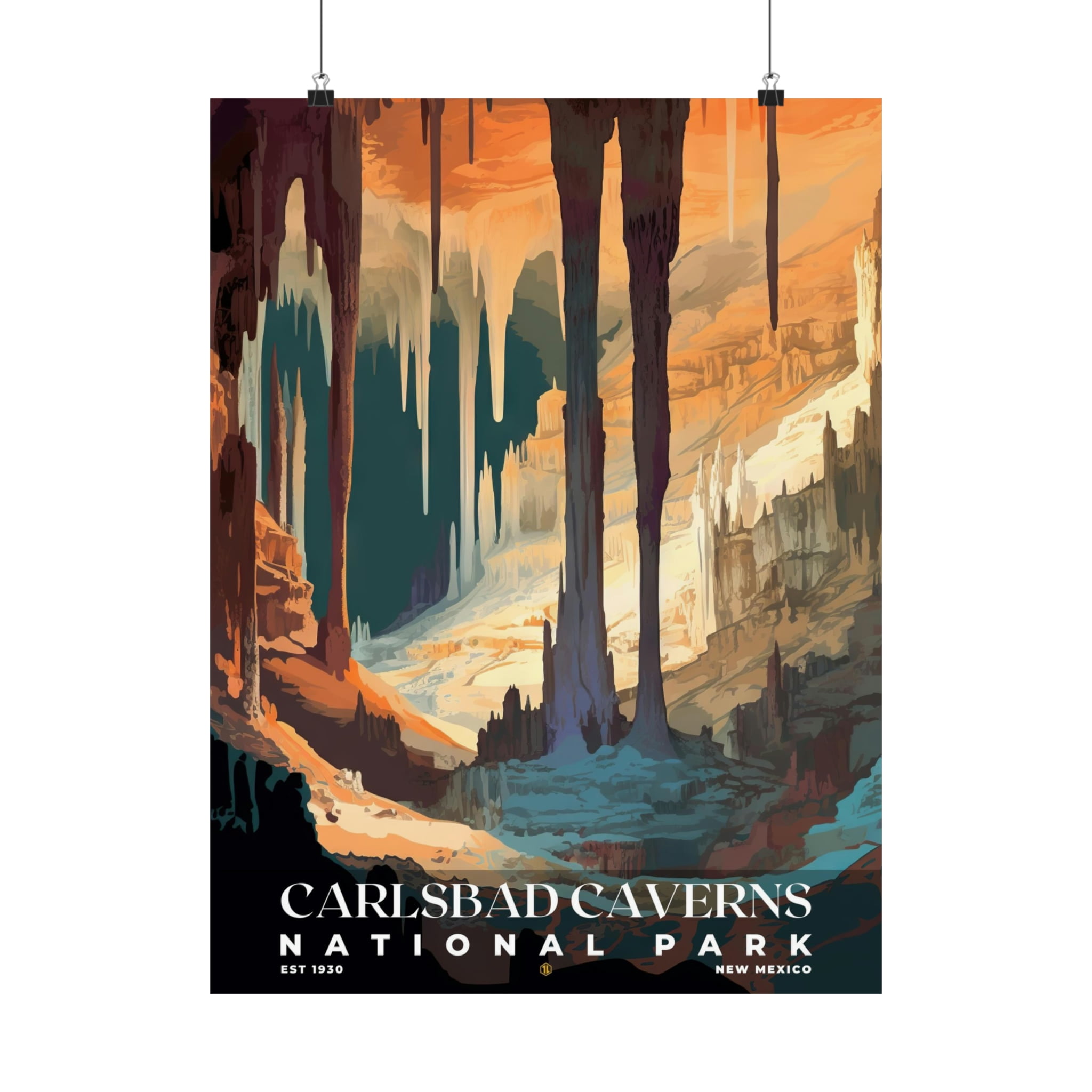 ELNEIT - Carlsbad Caverns National Park Poster, Unframed Matte Paper ...