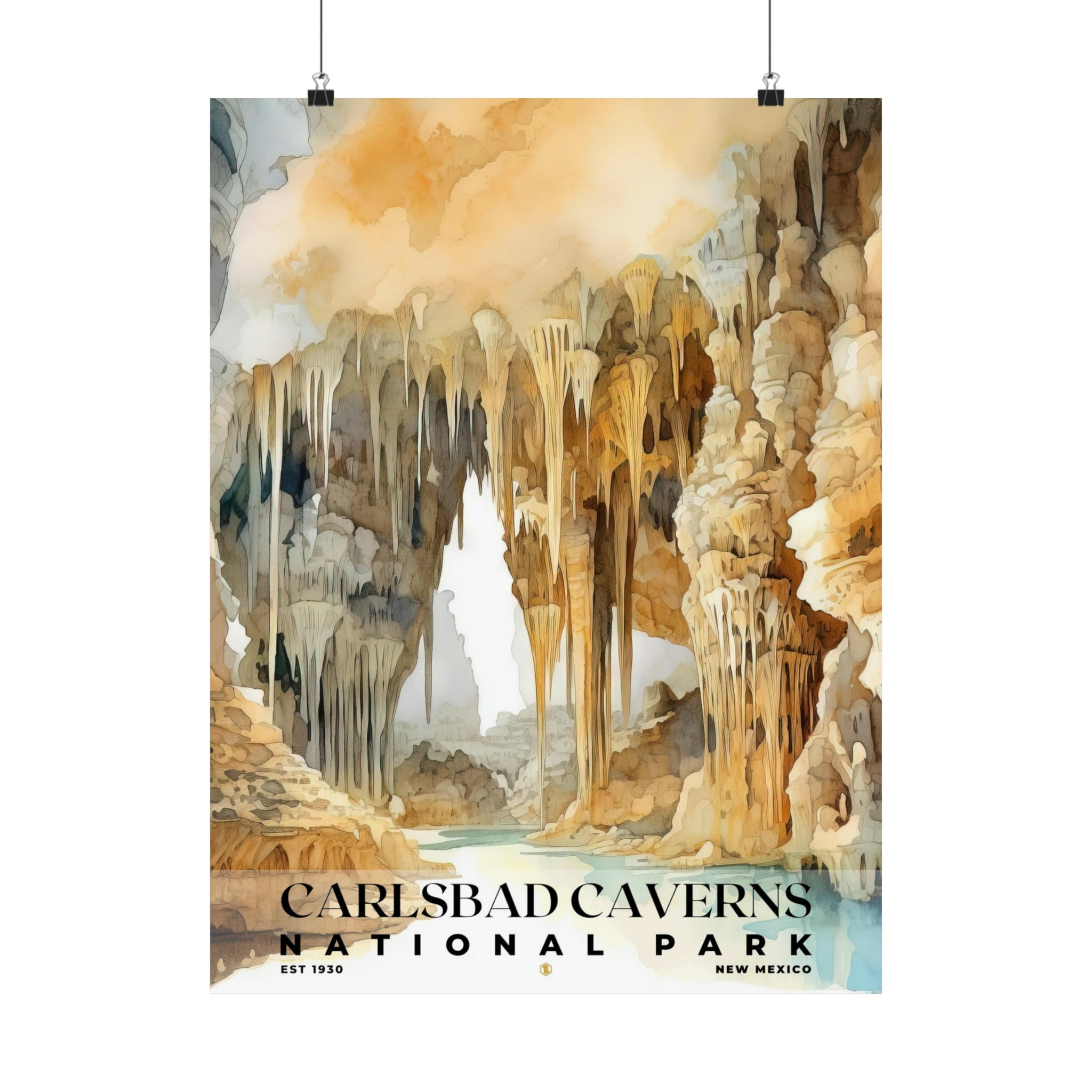 ELNEIT - Carlsbad Caverns National Park Poster, Unframed Matte Paper ...
