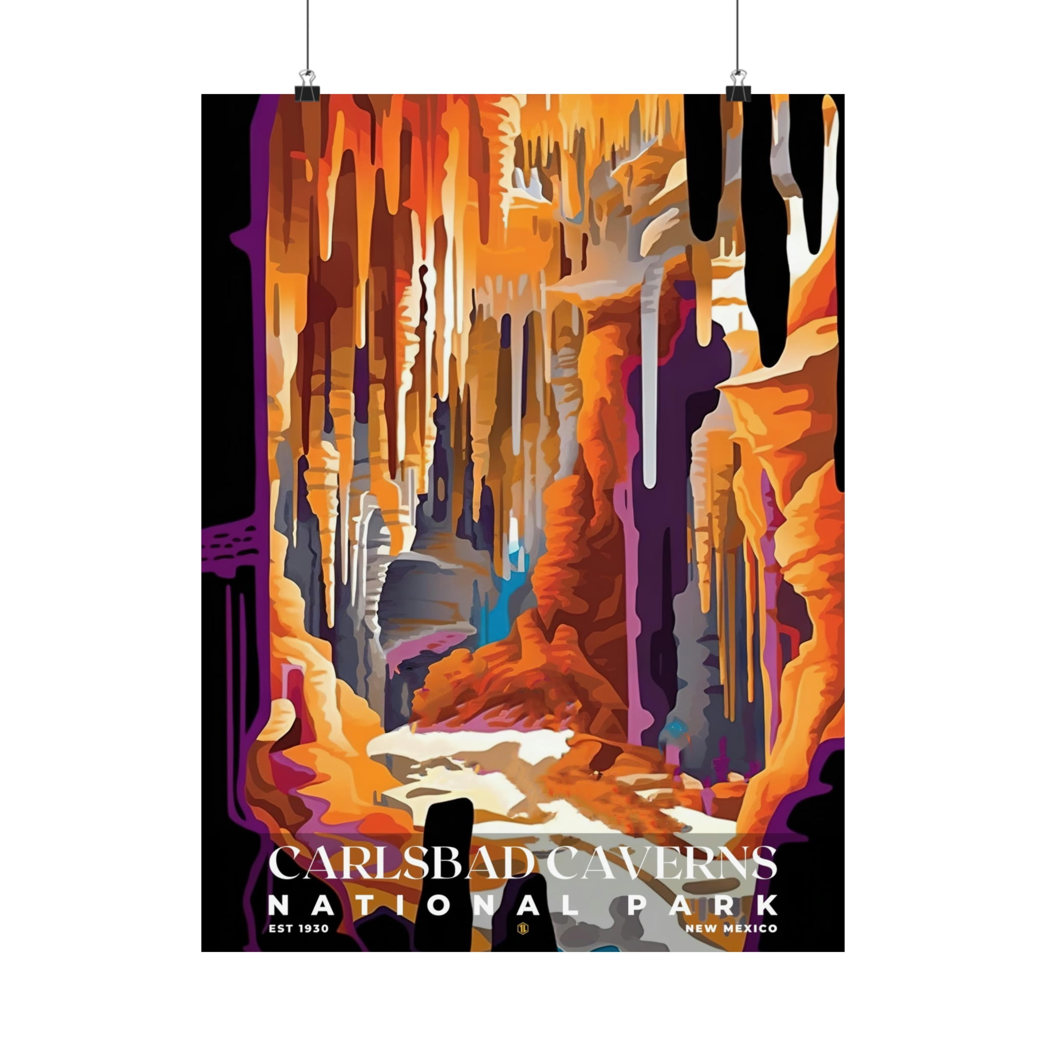 ELNEIT - Carlsbad Caverns National Park Poster, Unframed Matte Paper ...