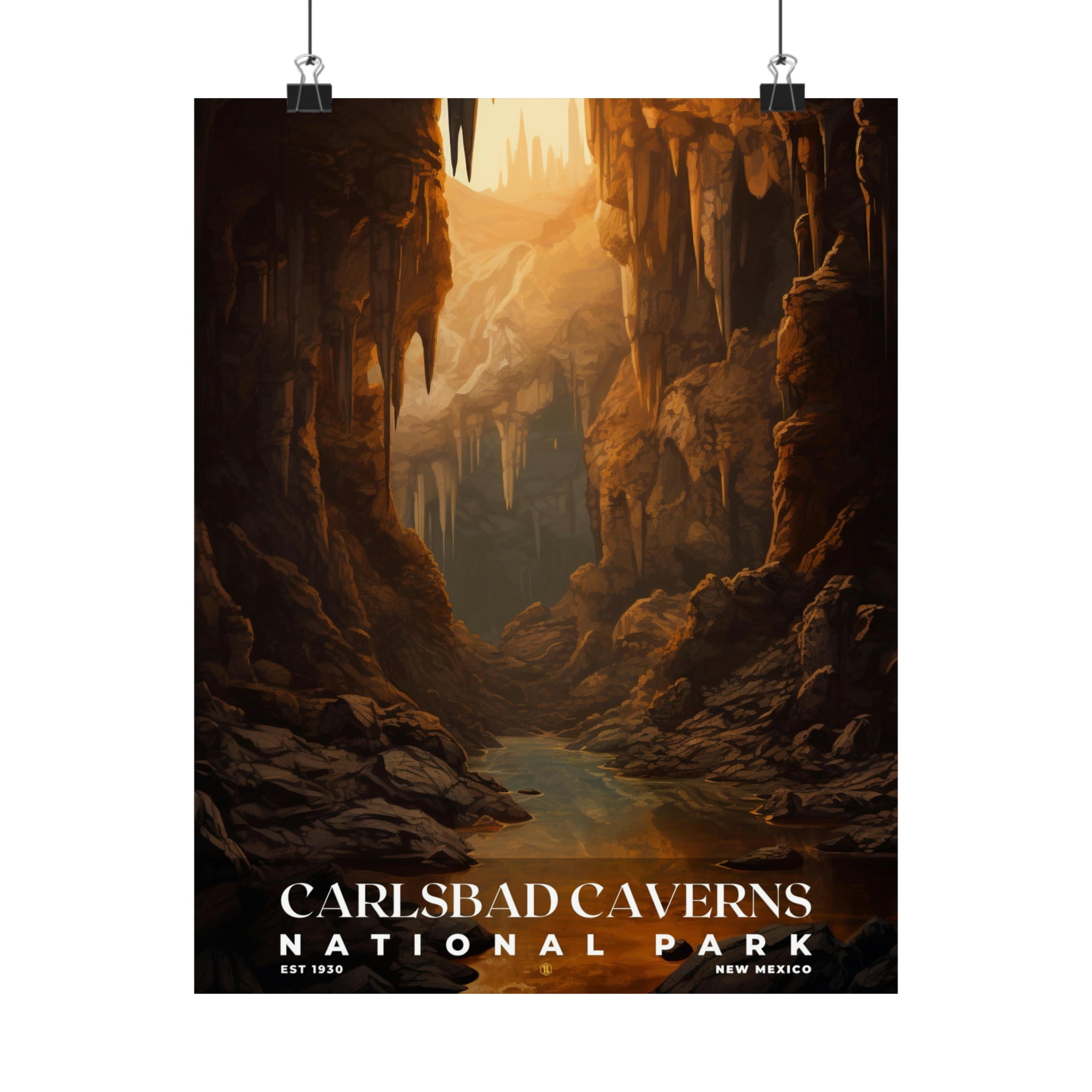 ELNEIT - Carlsbad Caverns National Park Poster, Unframed Matte Paper ...