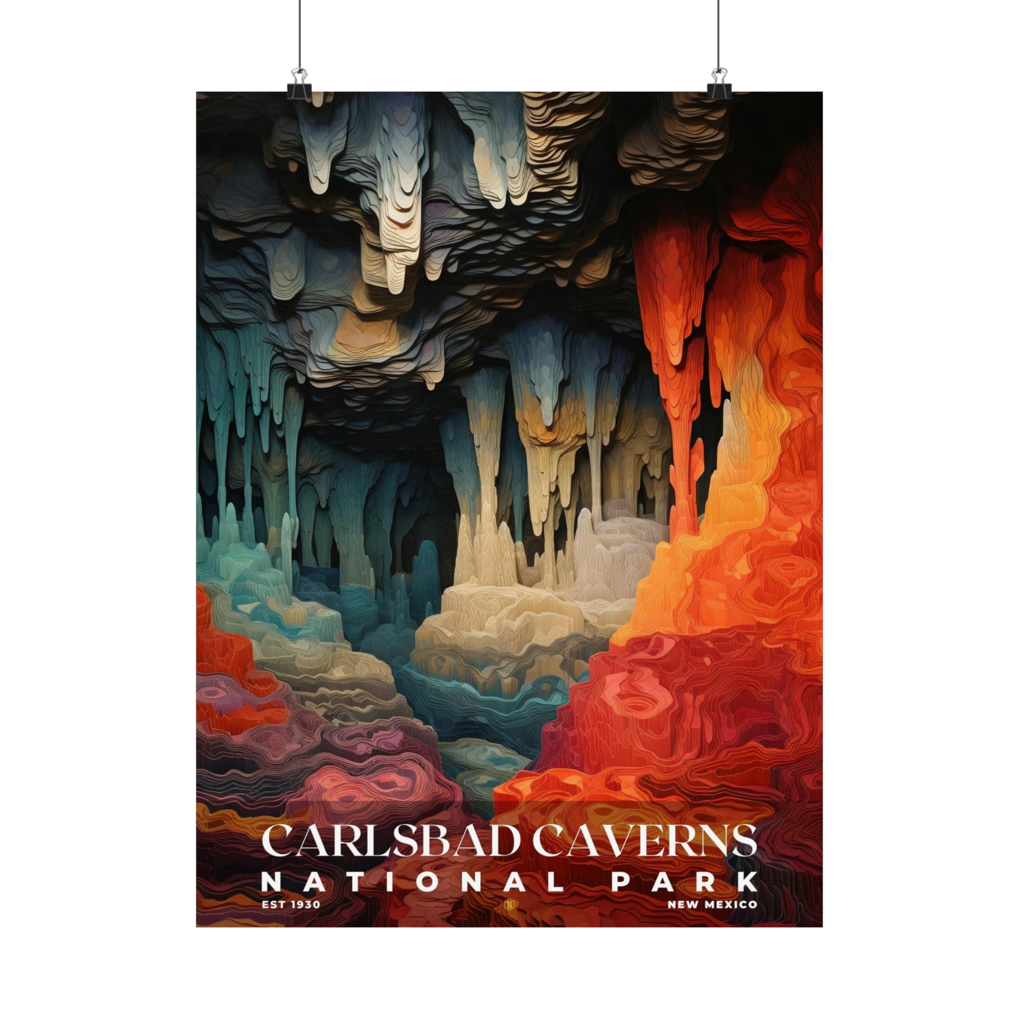ELNEIT - Carlsbad Caverns National Park Poster, Unframed Matte Paper ...