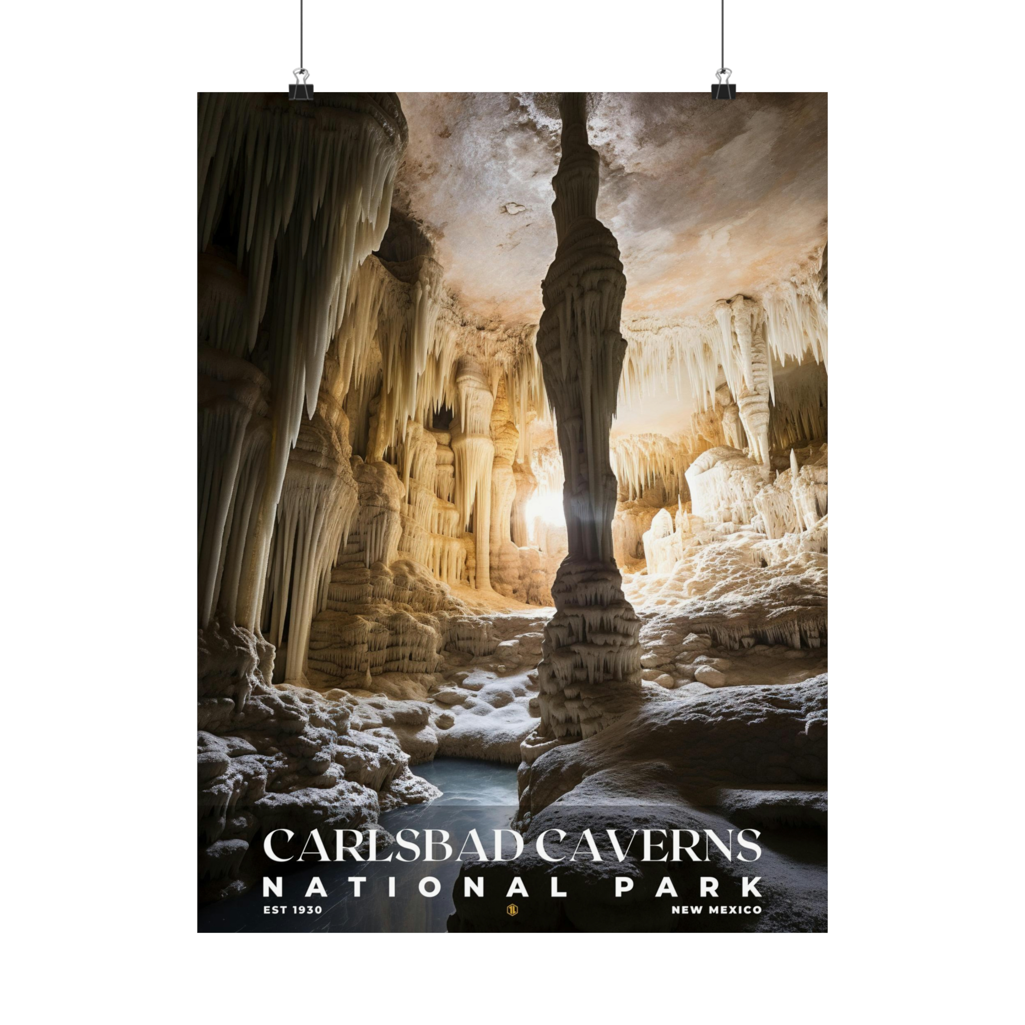 ELNEIT - Carlsbad Caverns National Park Poster, Unframed Matte Paper ...